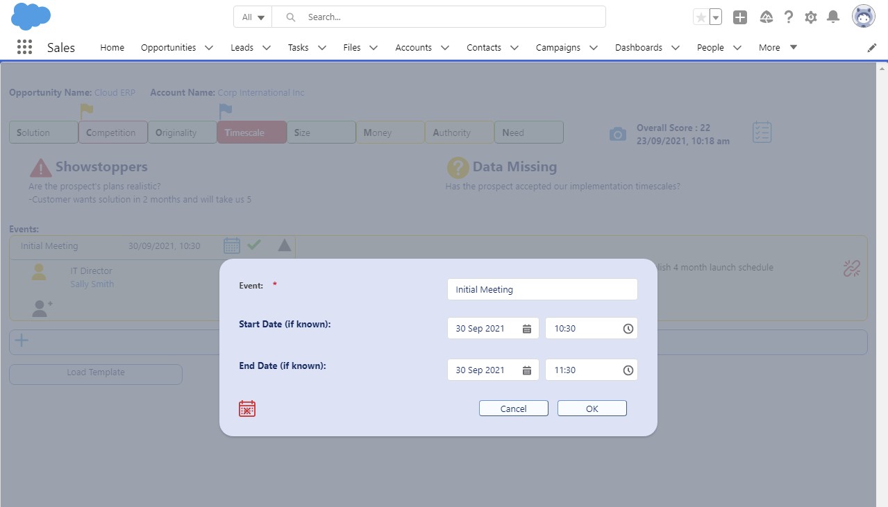 when dates are agreed the event is set to planned and a salesforce ...