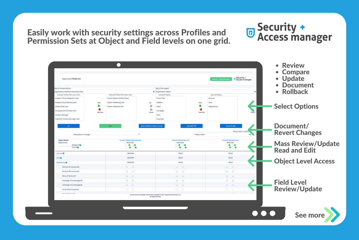 Application Perfection Ltd - Security & Access Rights Manager