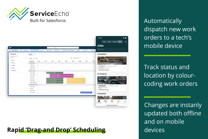 rapid drag and drop scheduling