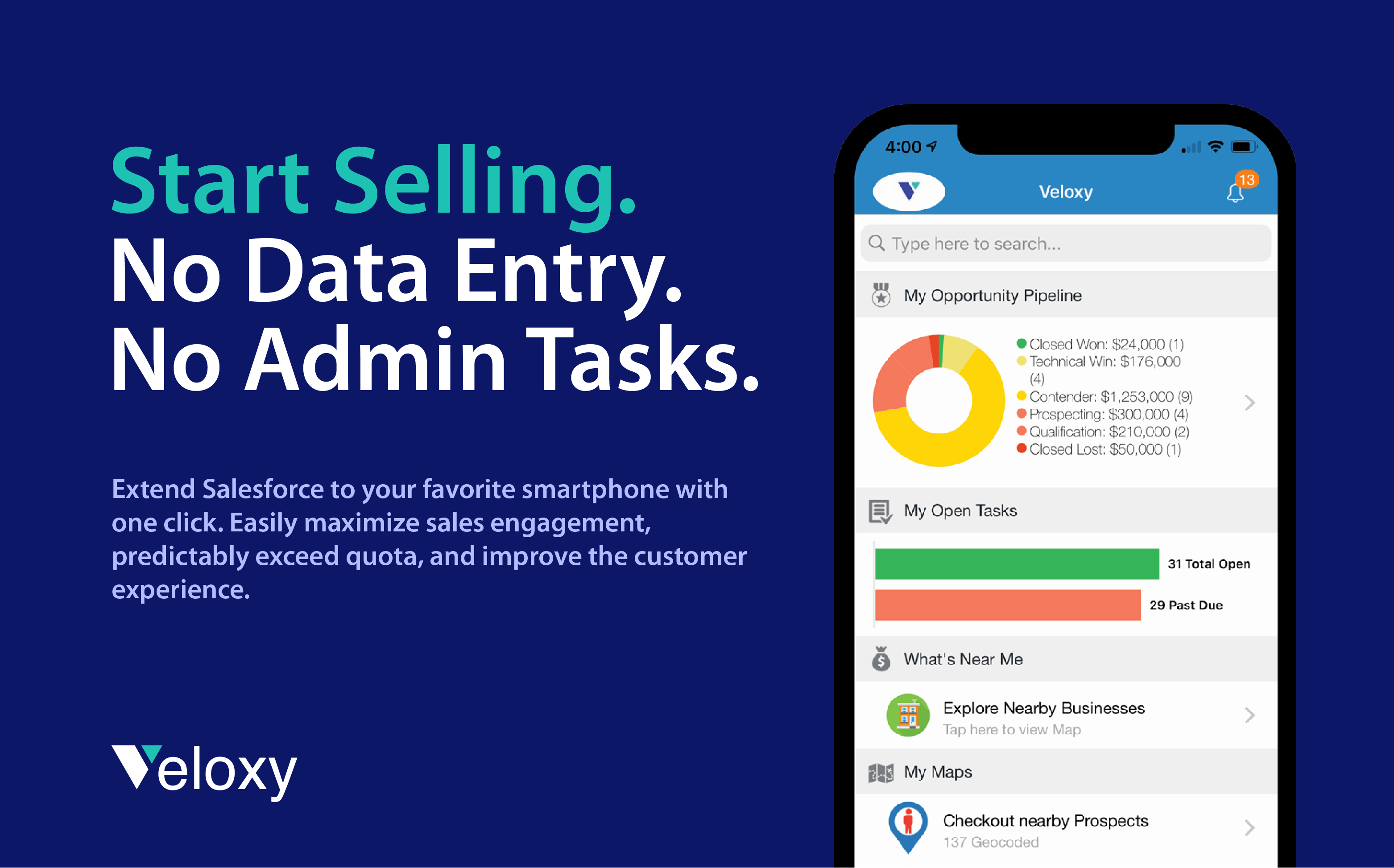 start selling no data entry no admin tasks