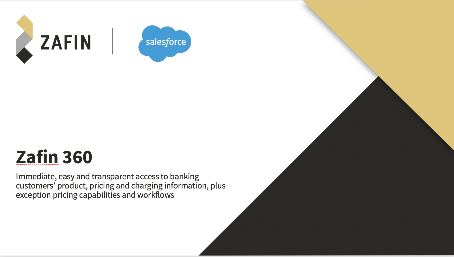 zafin 360 for banks product and pricing