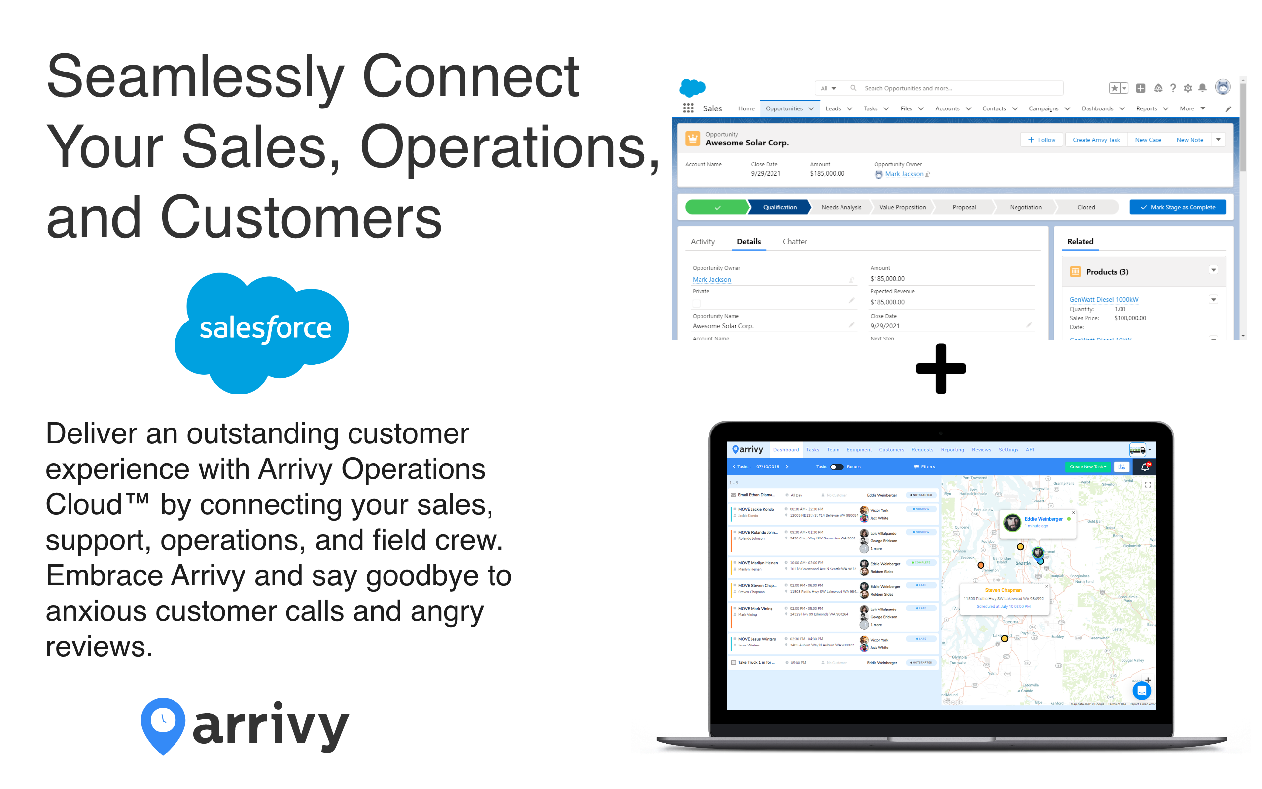 seamlessly connect your sales operations and customers