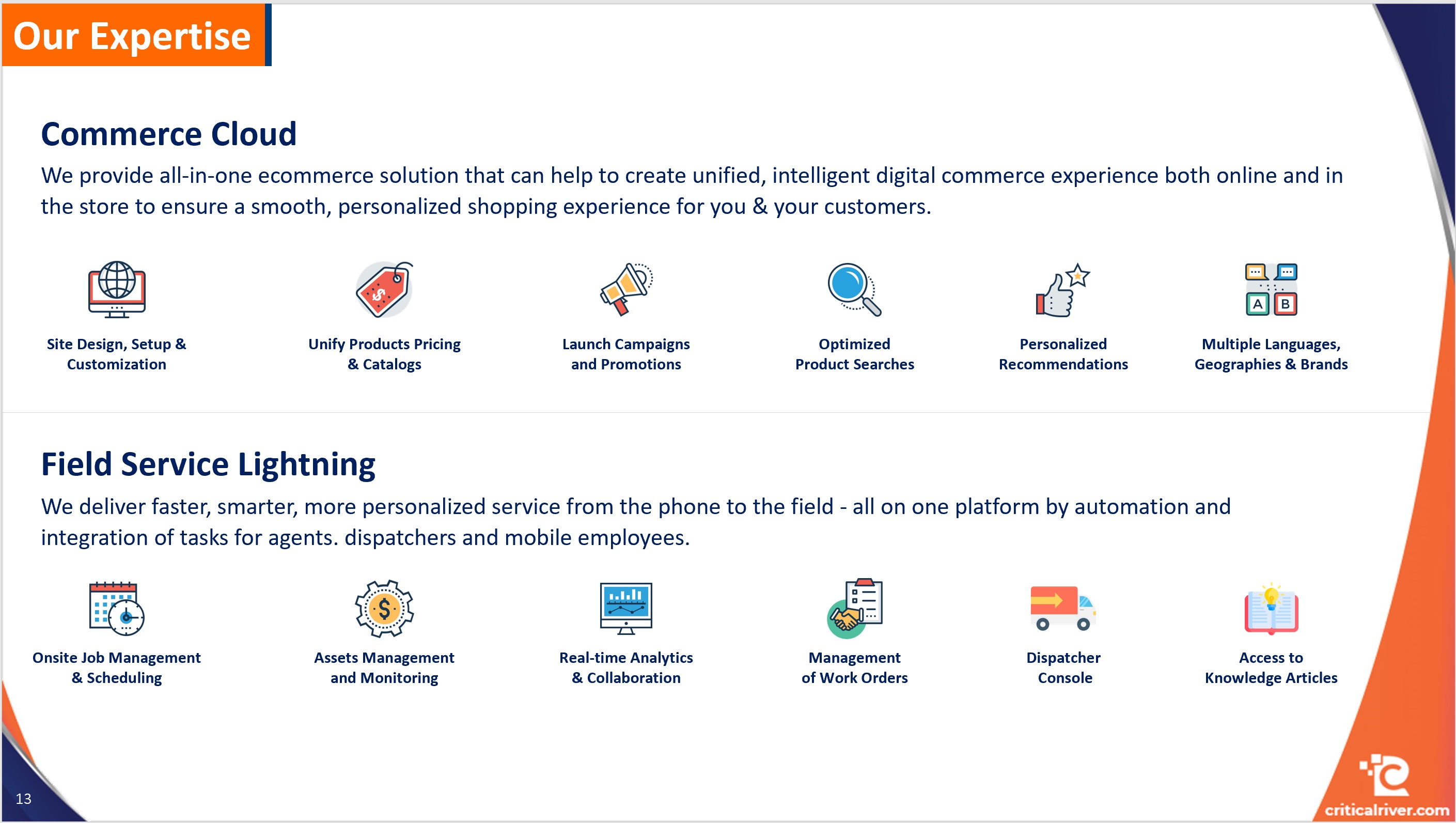 our expertise commerce cloud fsl