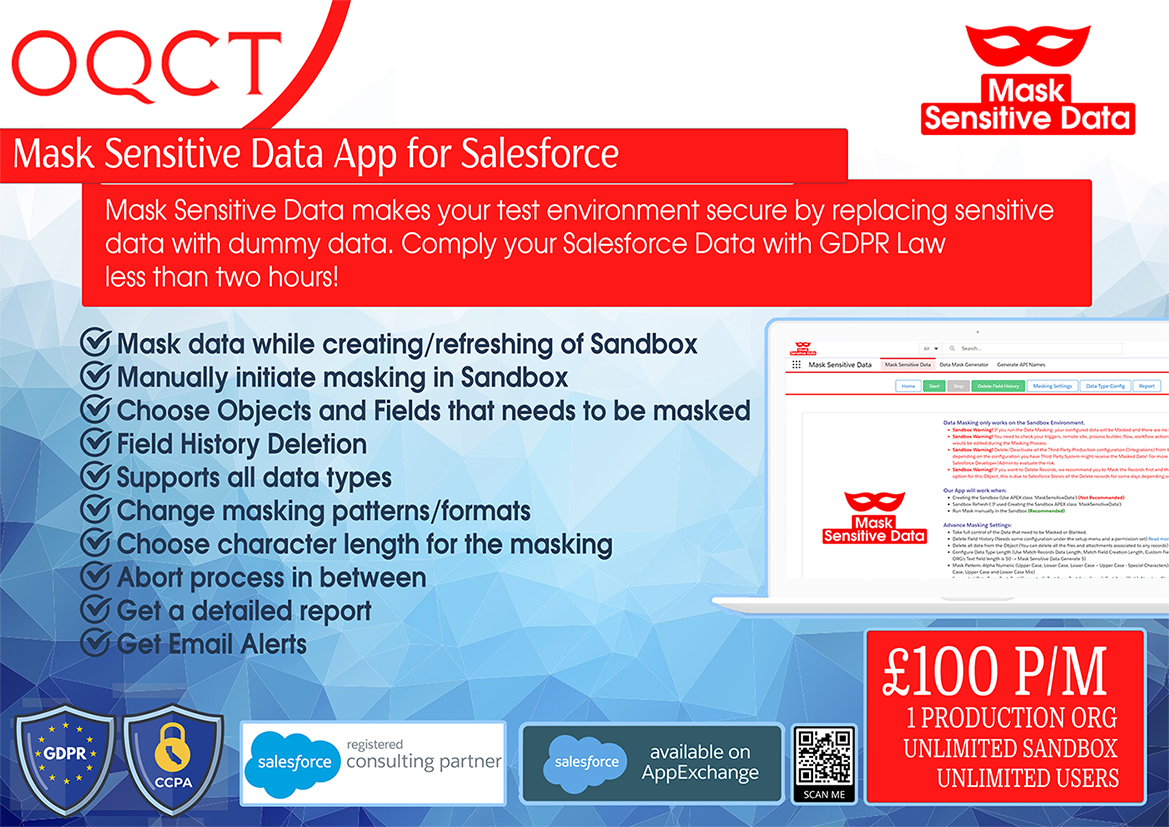mask sensitive data salesforce sandbox data masking tool sandbox obscure