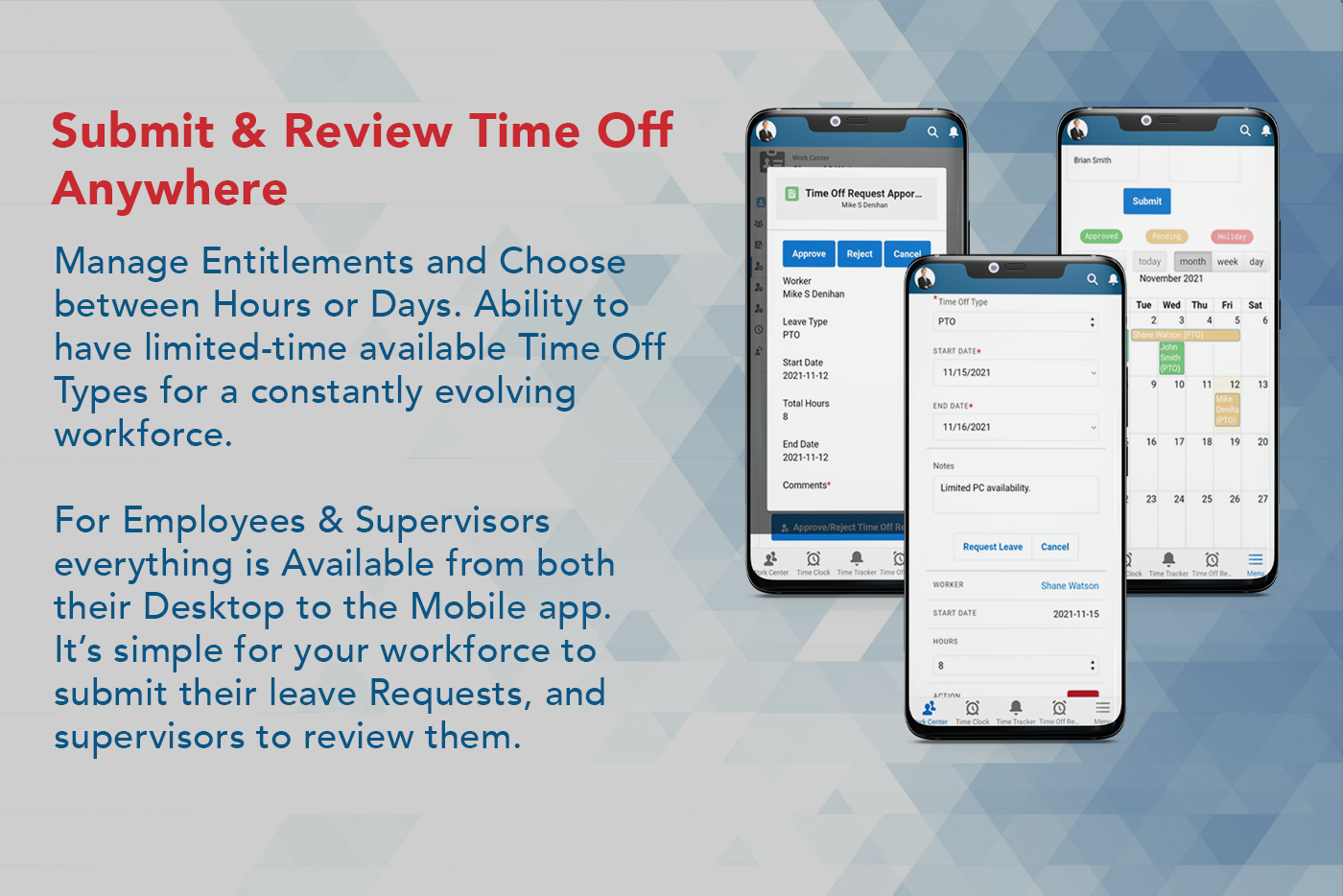 time off leave showcase