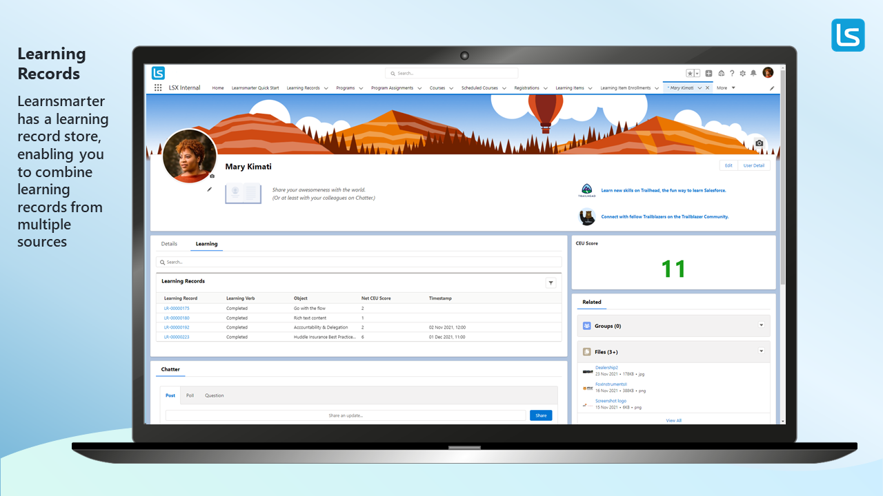 learnsmarter has a learning record store see all learning in one place ...