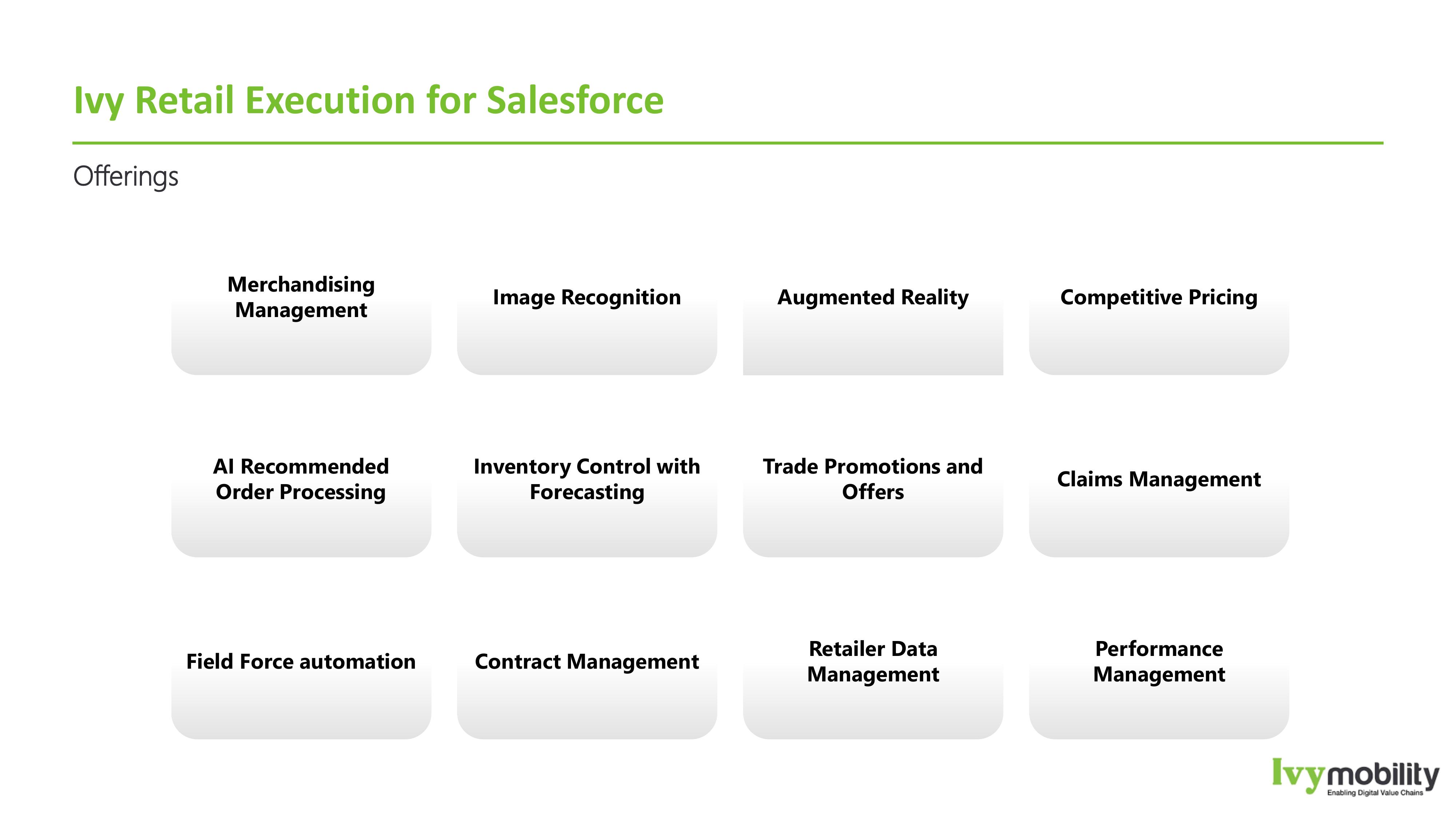 ivy retail execution for consumer packaged goods