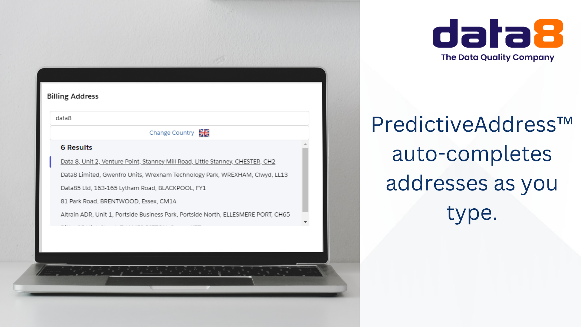 Data8 Data Quality - Address, Email, Bank and Phone Verification with TPS/CTPS