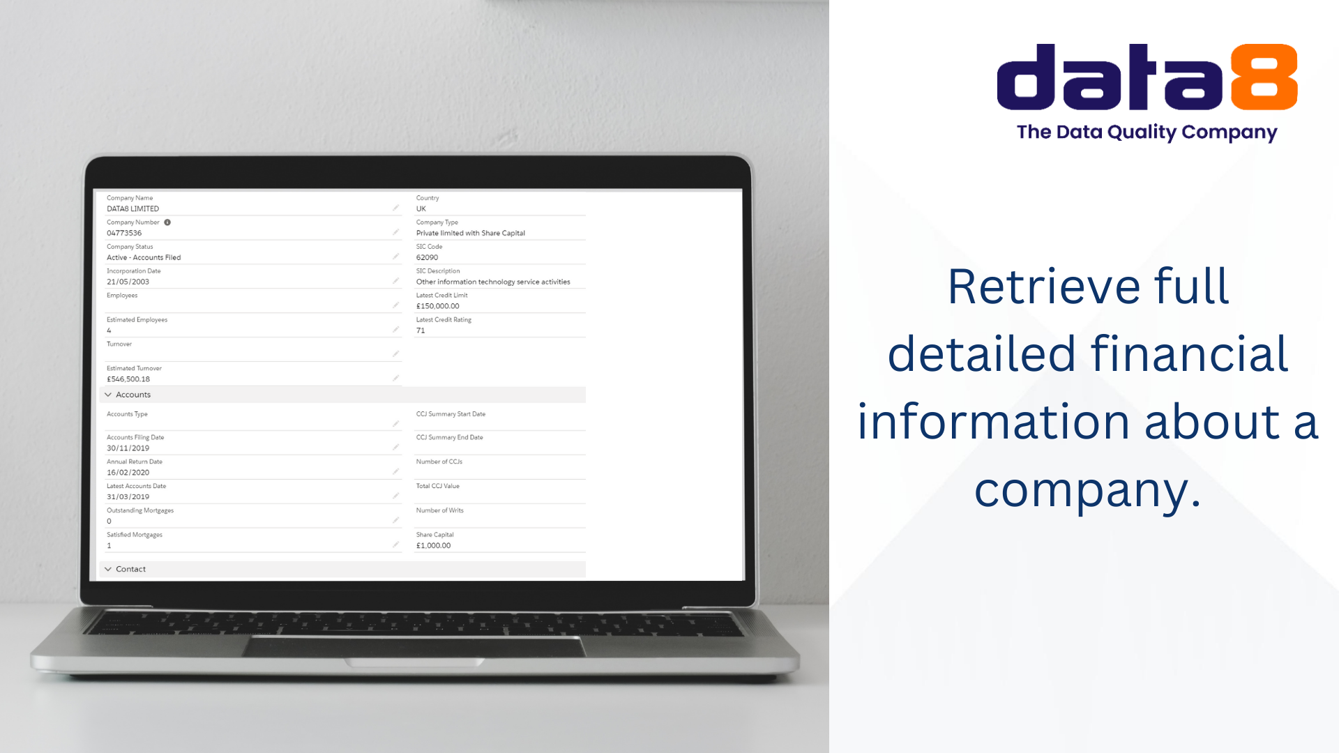 retrieve full detailed financial information about a company
