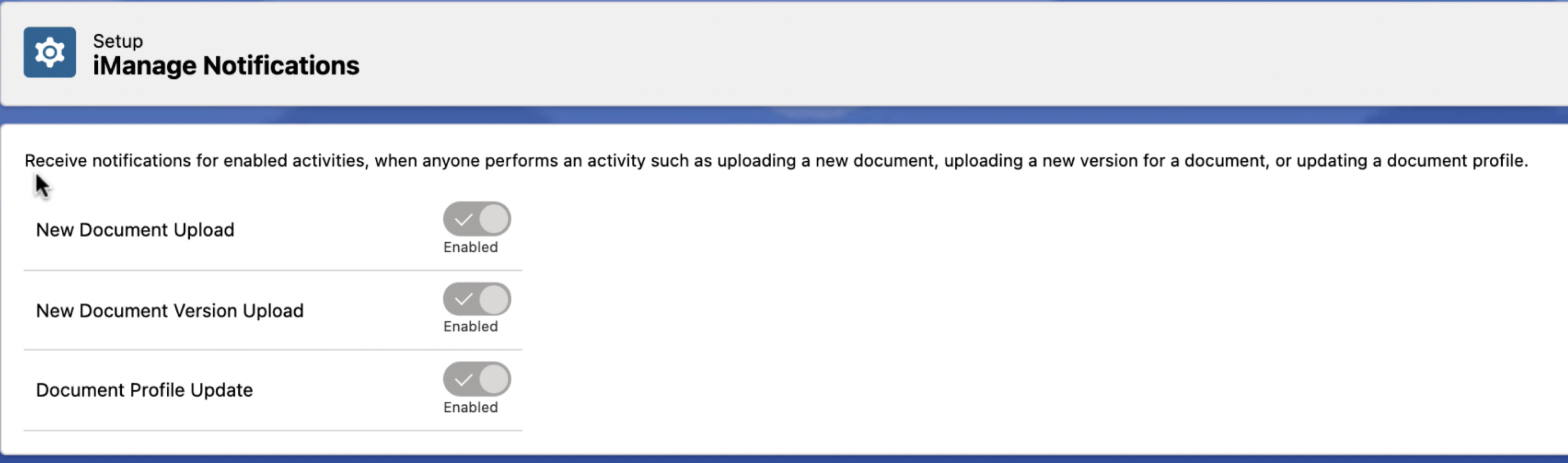 notification subscription