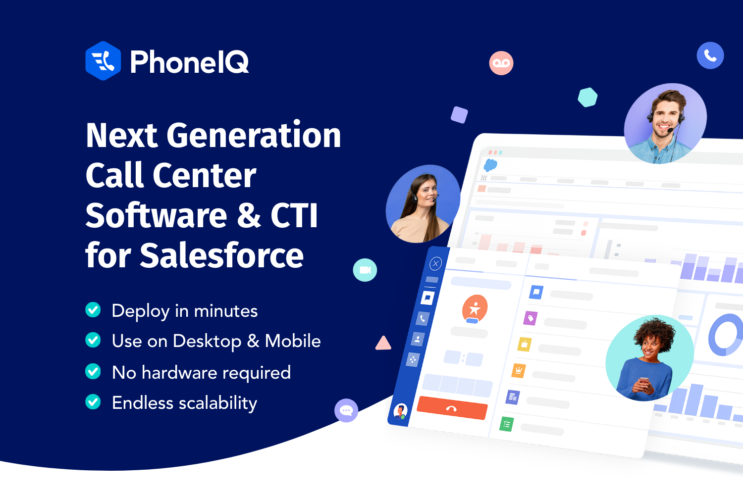 complete contact center and cti solution for companies using salesforce