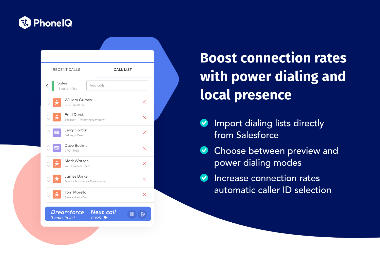 leverage power dialing and local presence