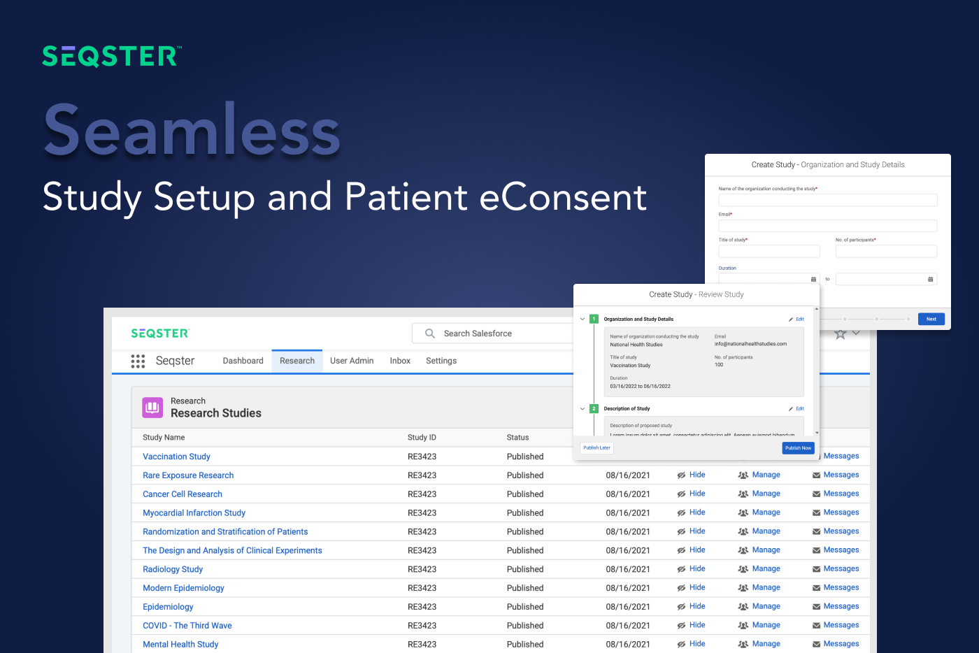 Seqster - The Operating System for Patient Registries and Clinical Studies
