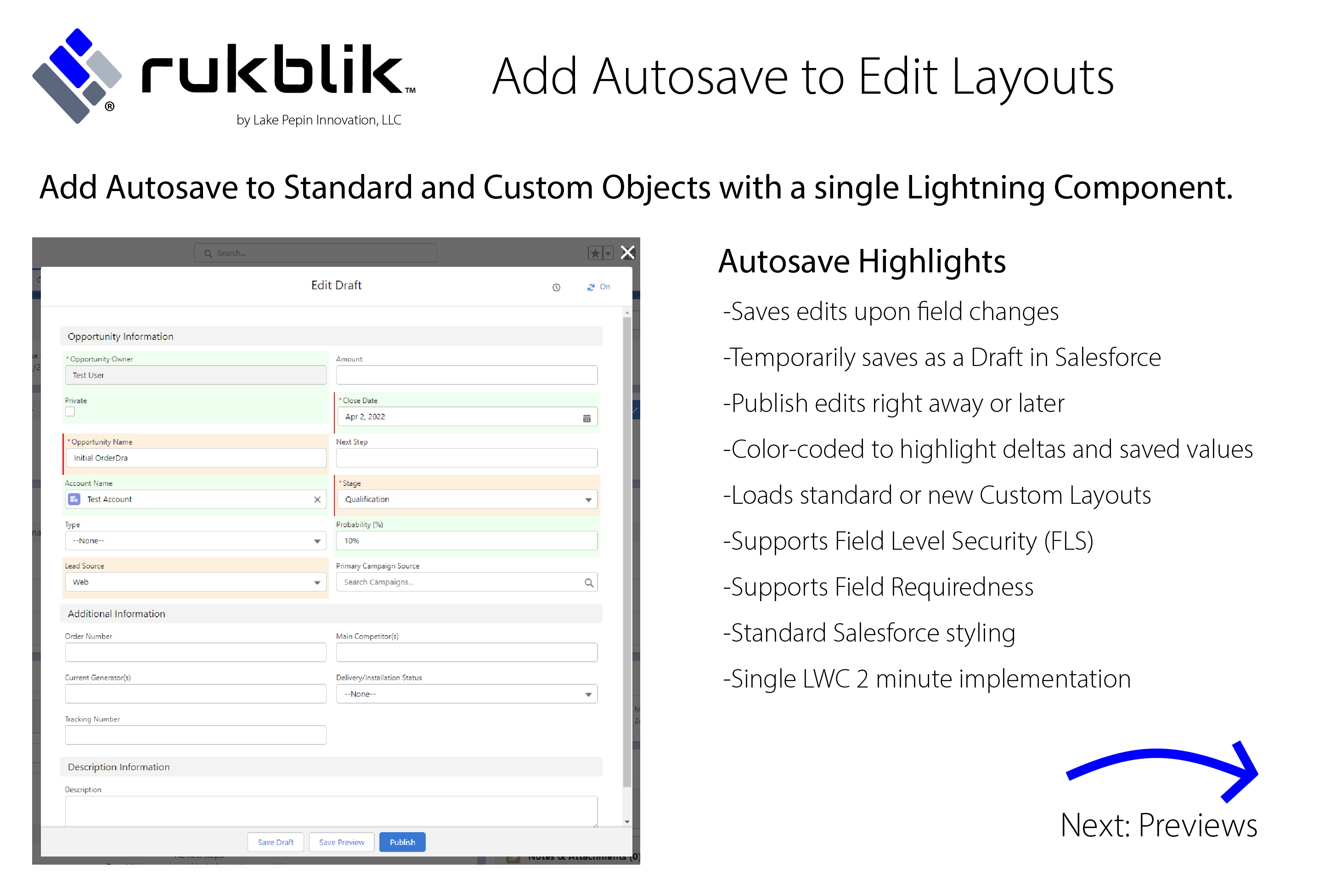 add autosave to standard and custom objects with a single lightning ...