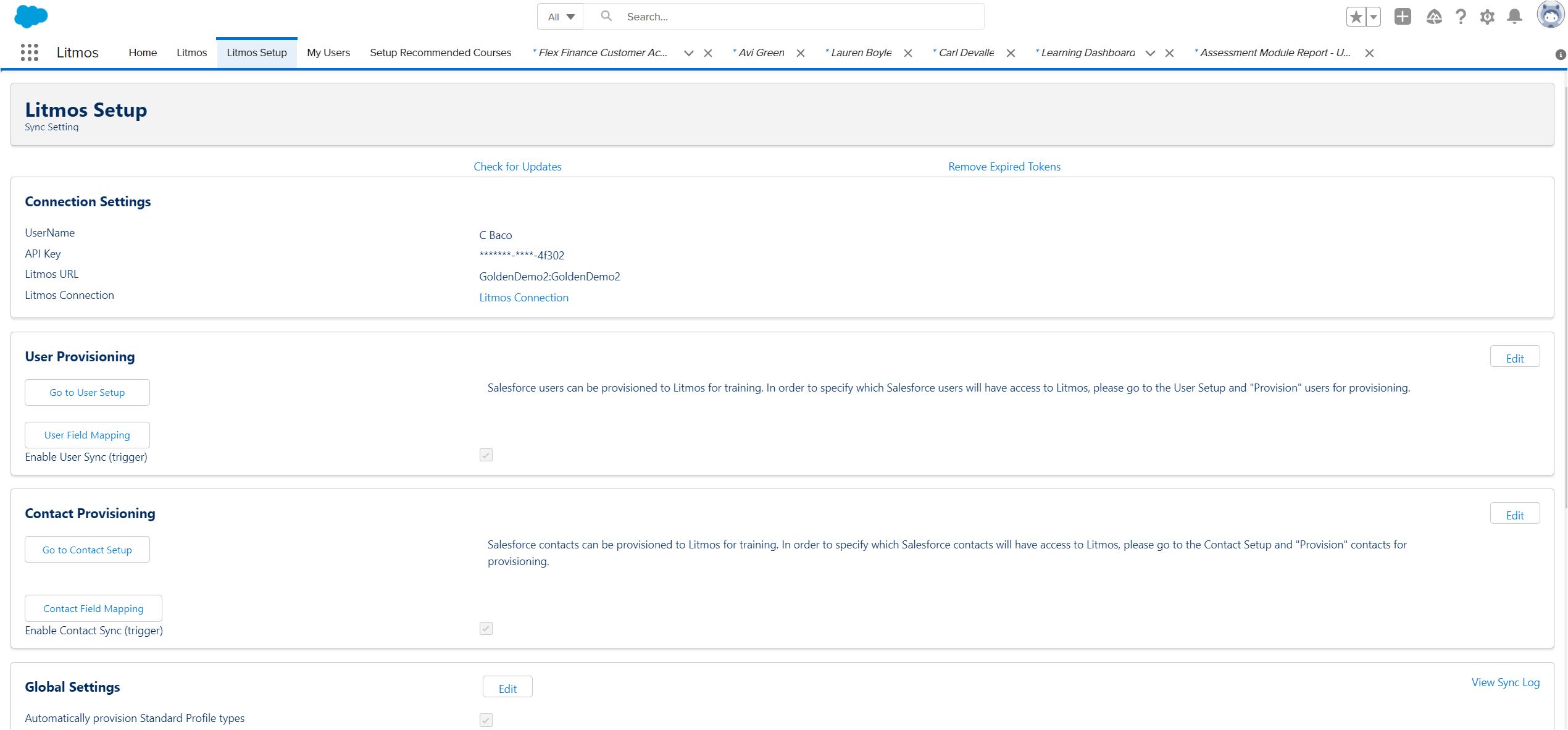 sap litmos set up within salesforce