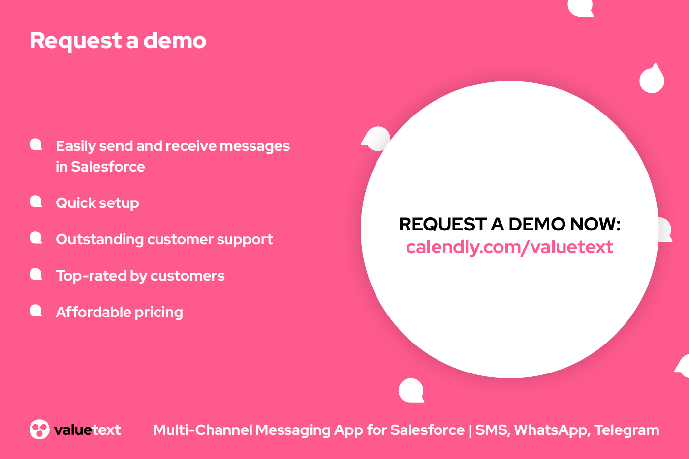 request your personal demo of valuetext today