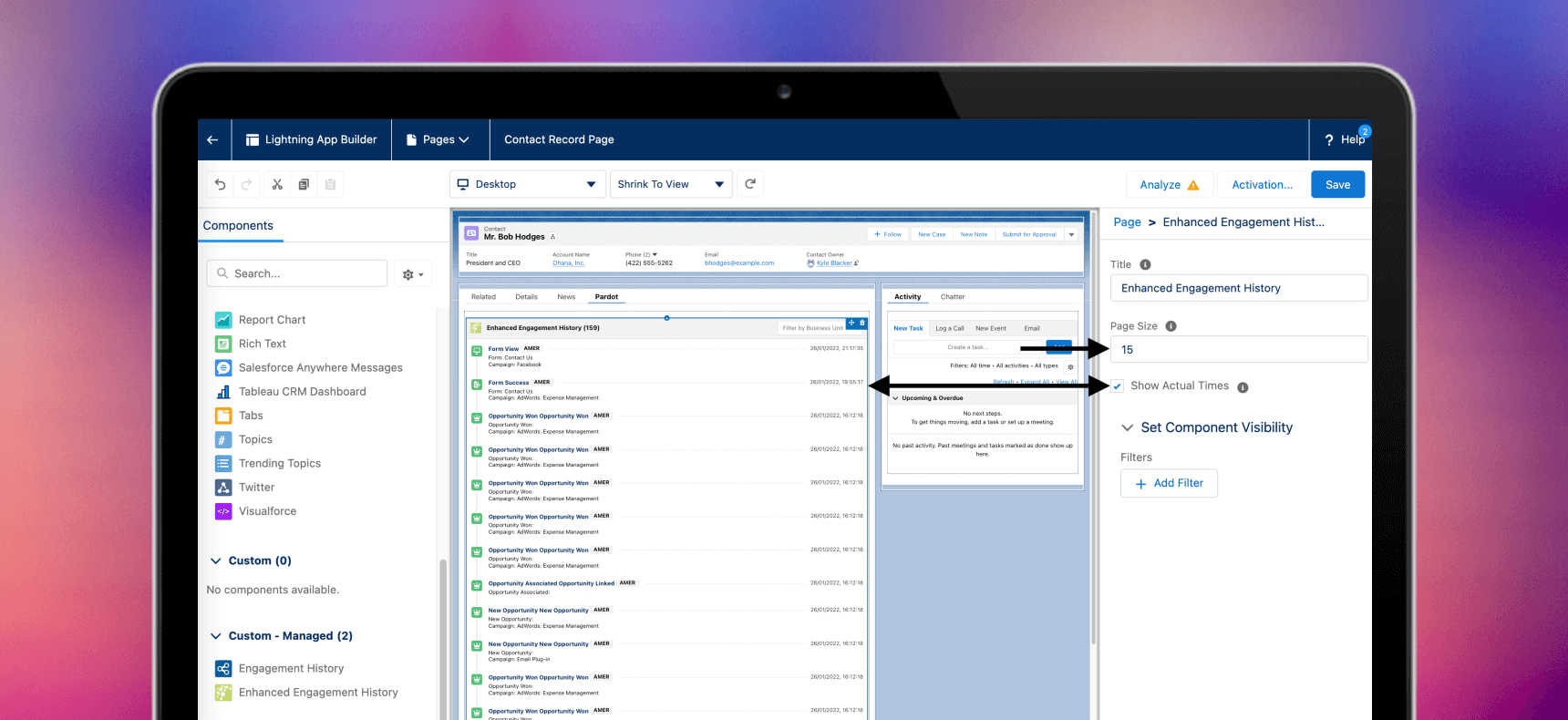 Enhanced Engagement History