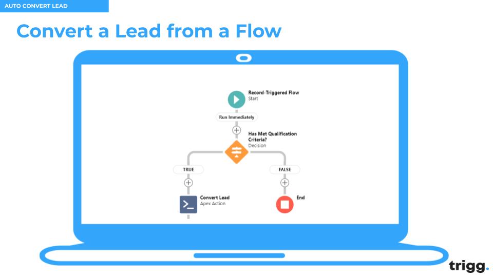 convert a lead from a flow