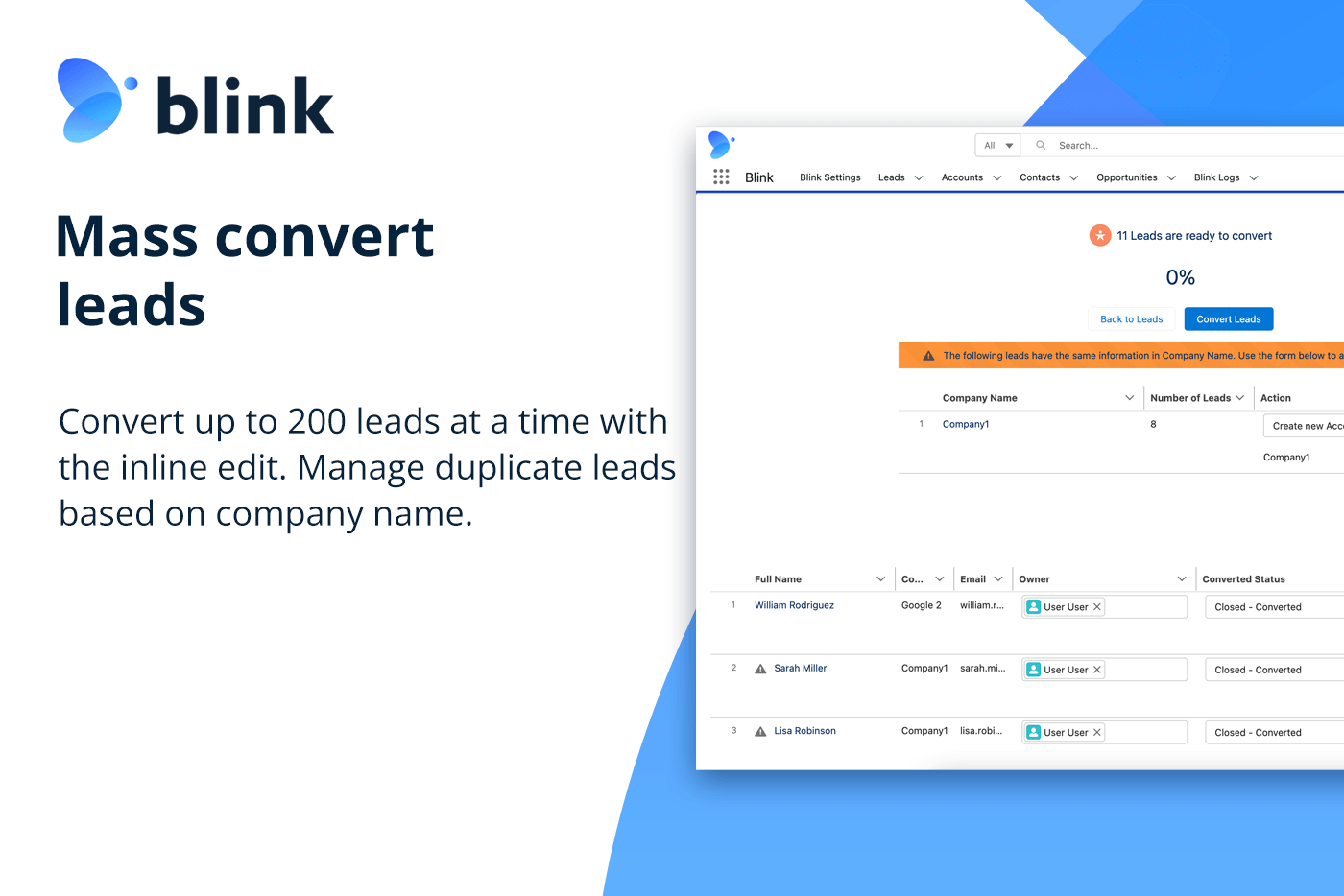 mass convert leads in salesforce