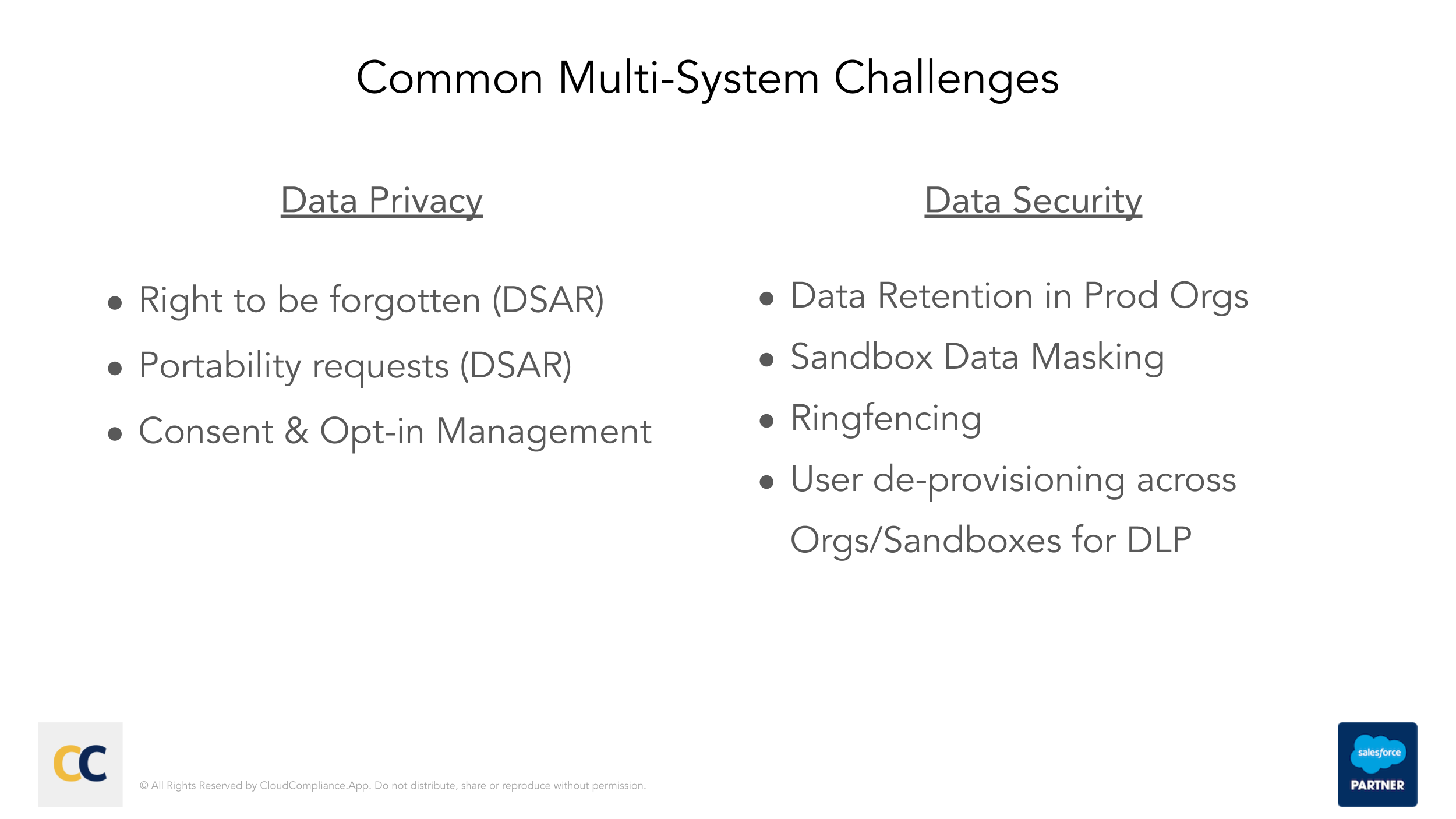 multi org data challenges