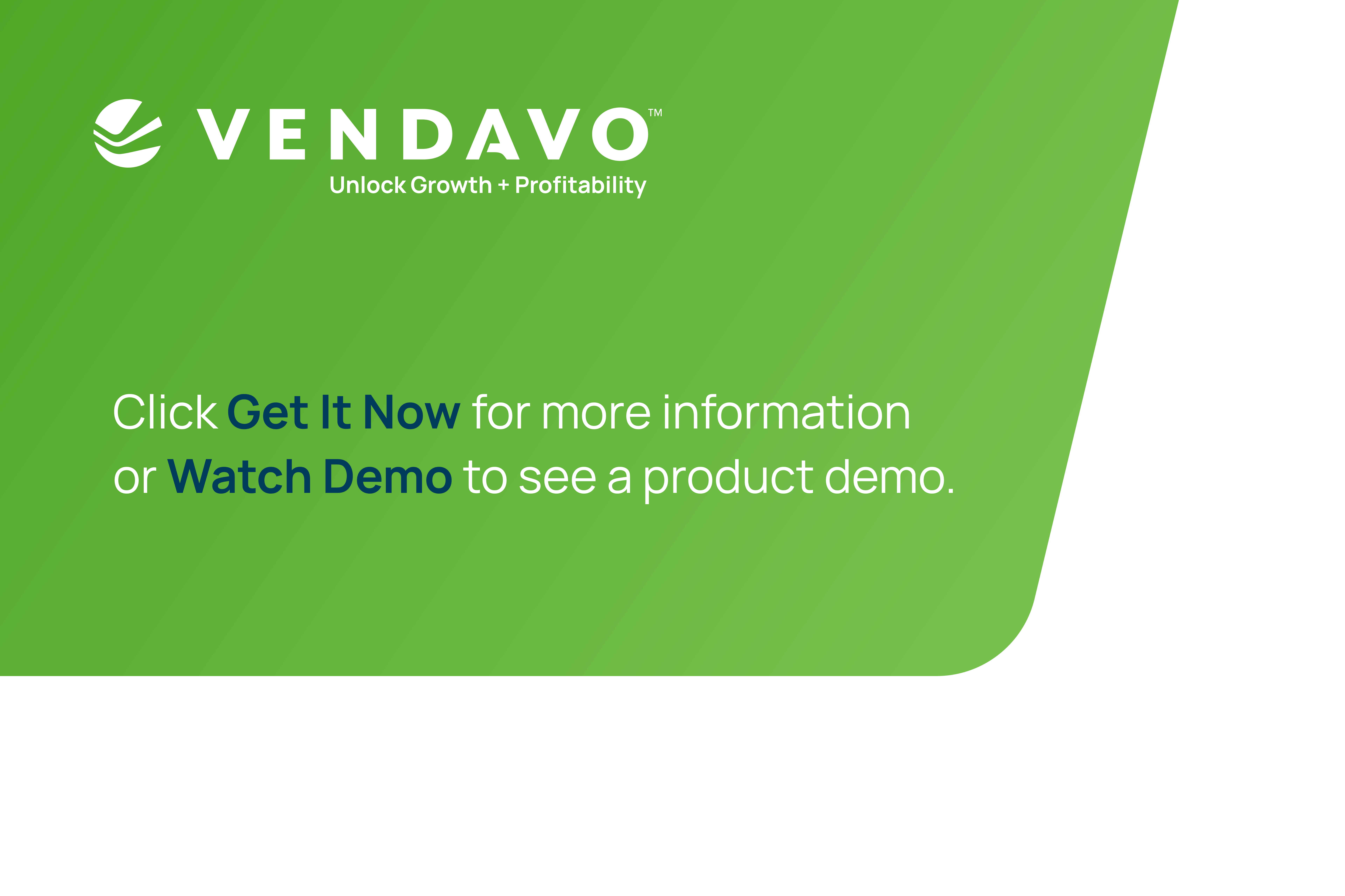 watch the demo or click for more information