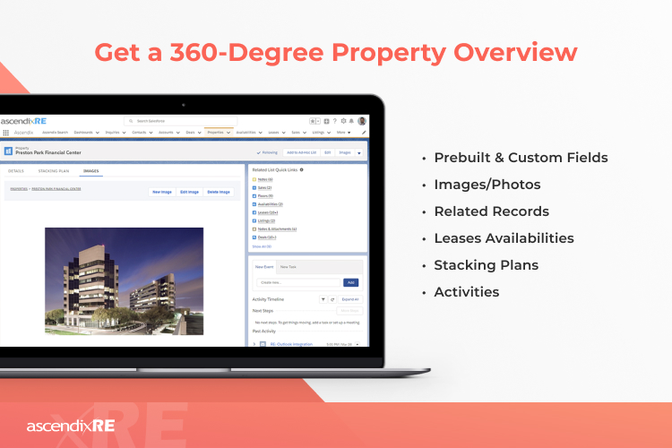 keep all property information you need store as many photos as you wish easily track activities