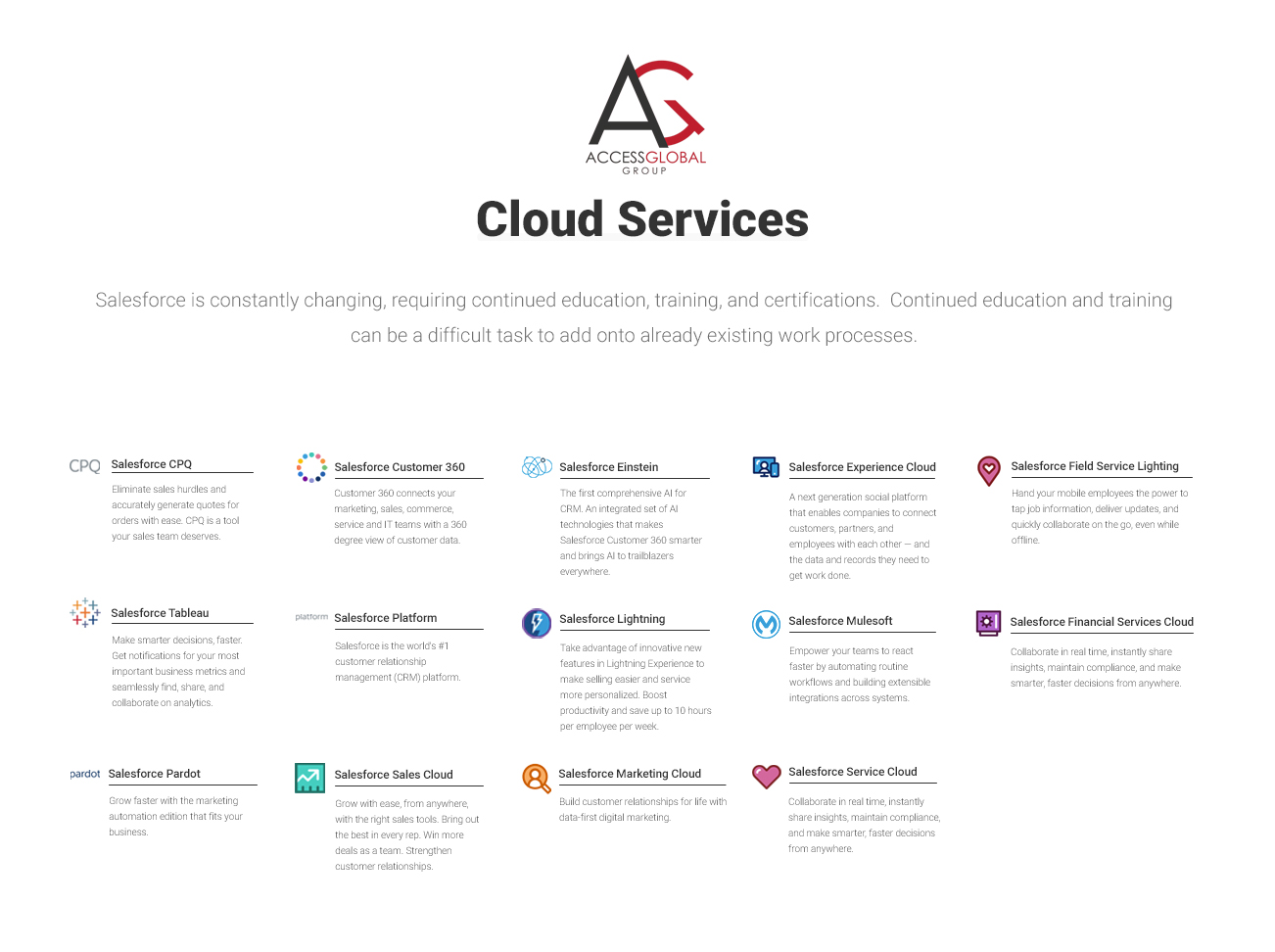 access global group cloud services