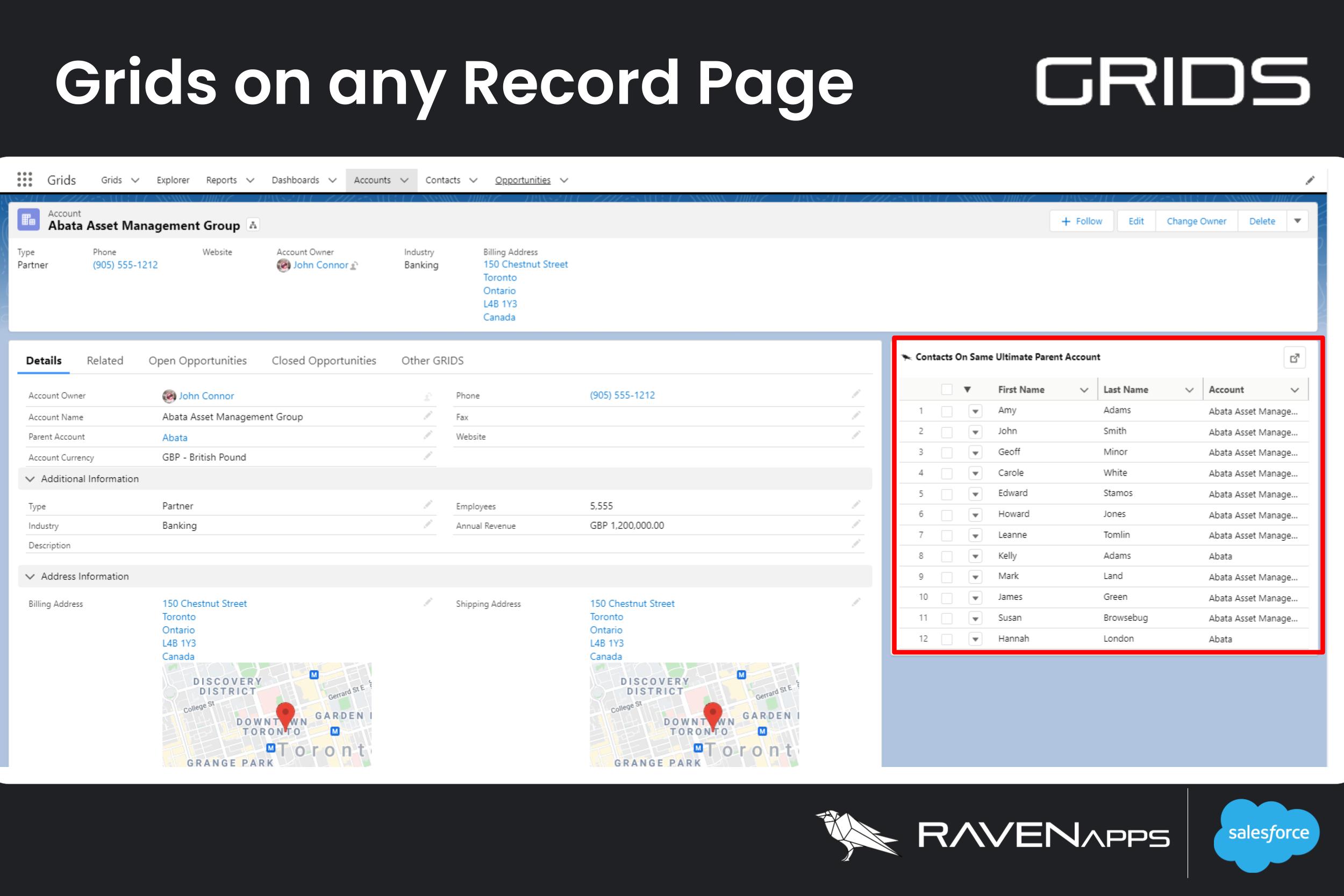 grids on any record page