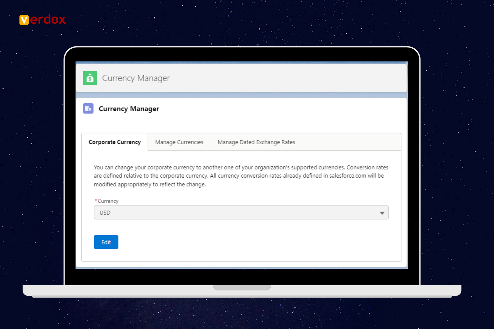 set corporate currency you can update your corporate currency