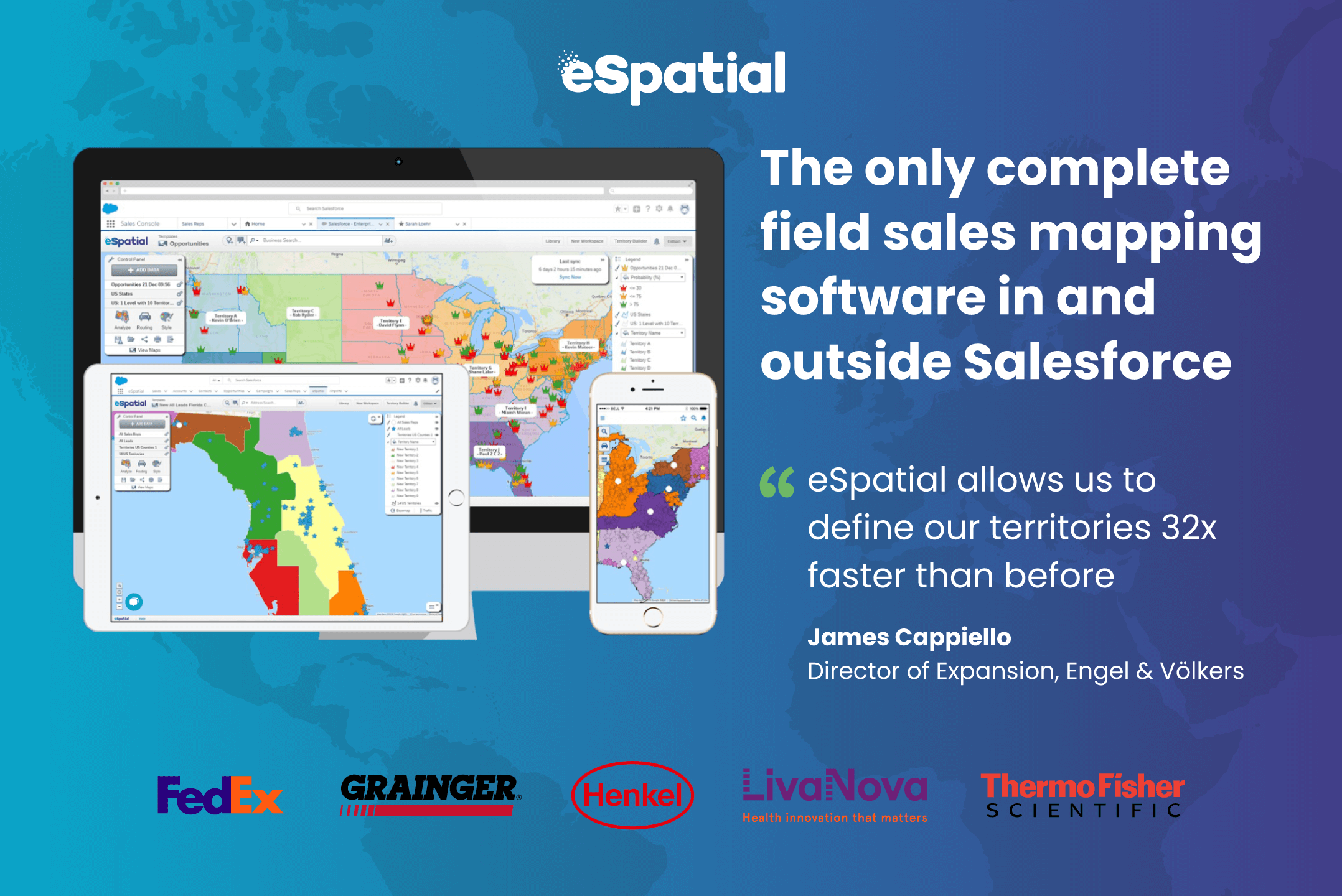 espatial integrated to salesforce