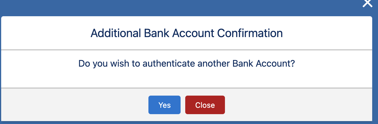 ability to authenticate multiple banks through a single request