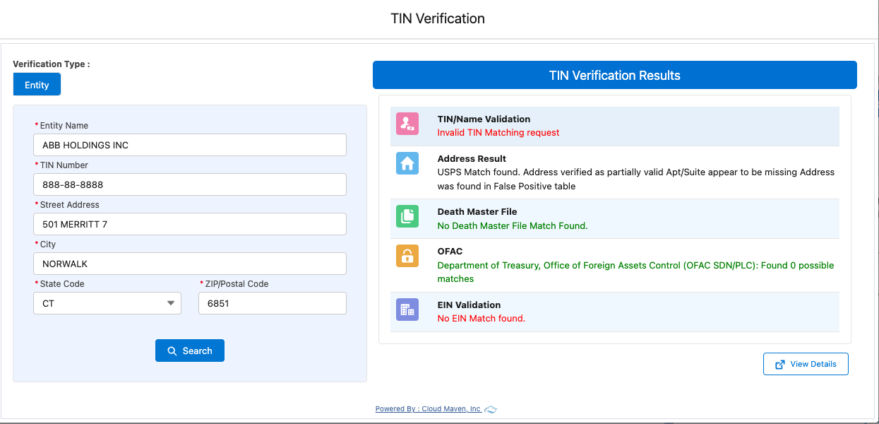 tin check validates irs tin name matching ein name lookup and death ...
