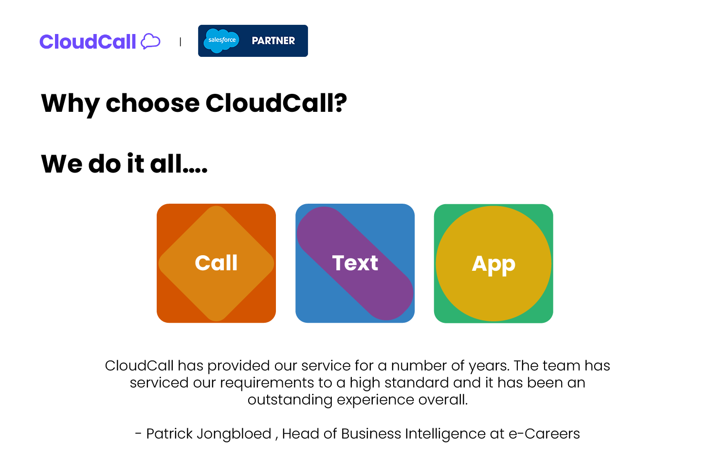 why choose cloudcall