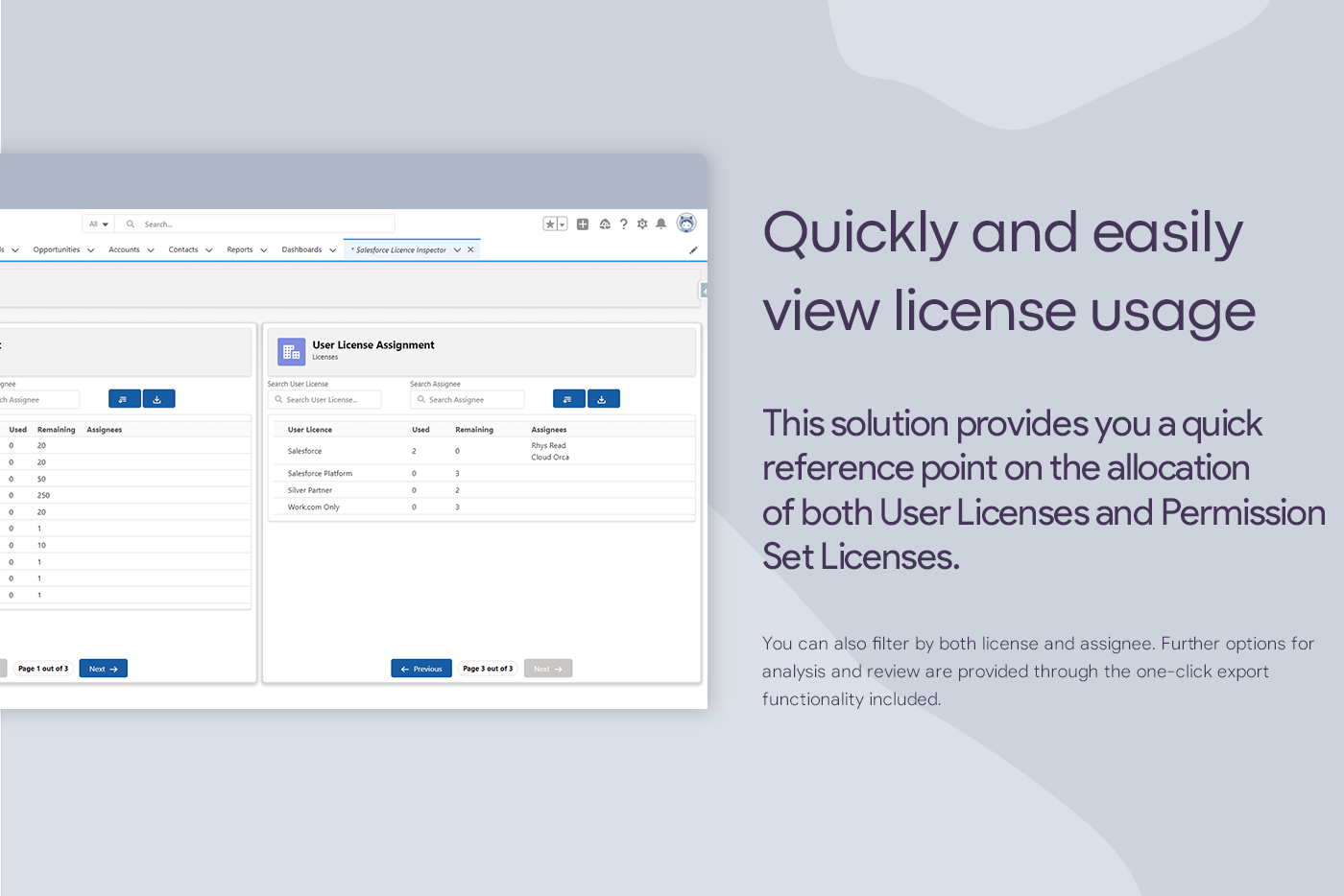 salesforce licence inspector by cloud orca