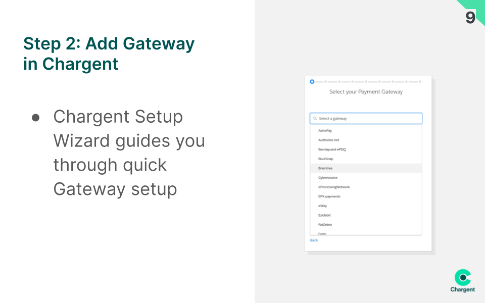 step 2 add your gateway in chargent
