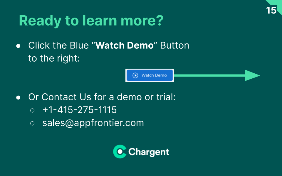 ready to learn more about chargent for salesforce billing