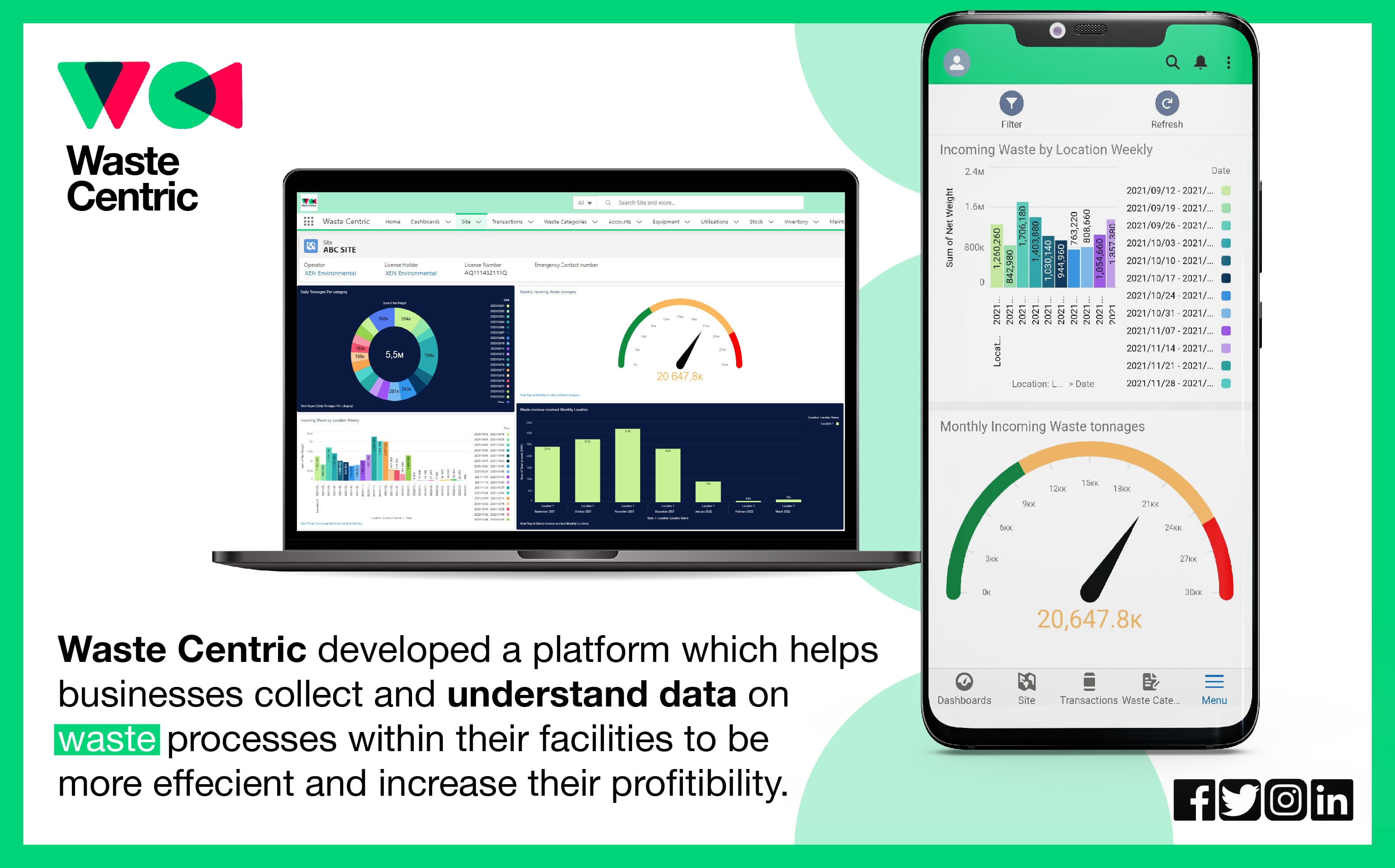 understand data of waste manamgnent process