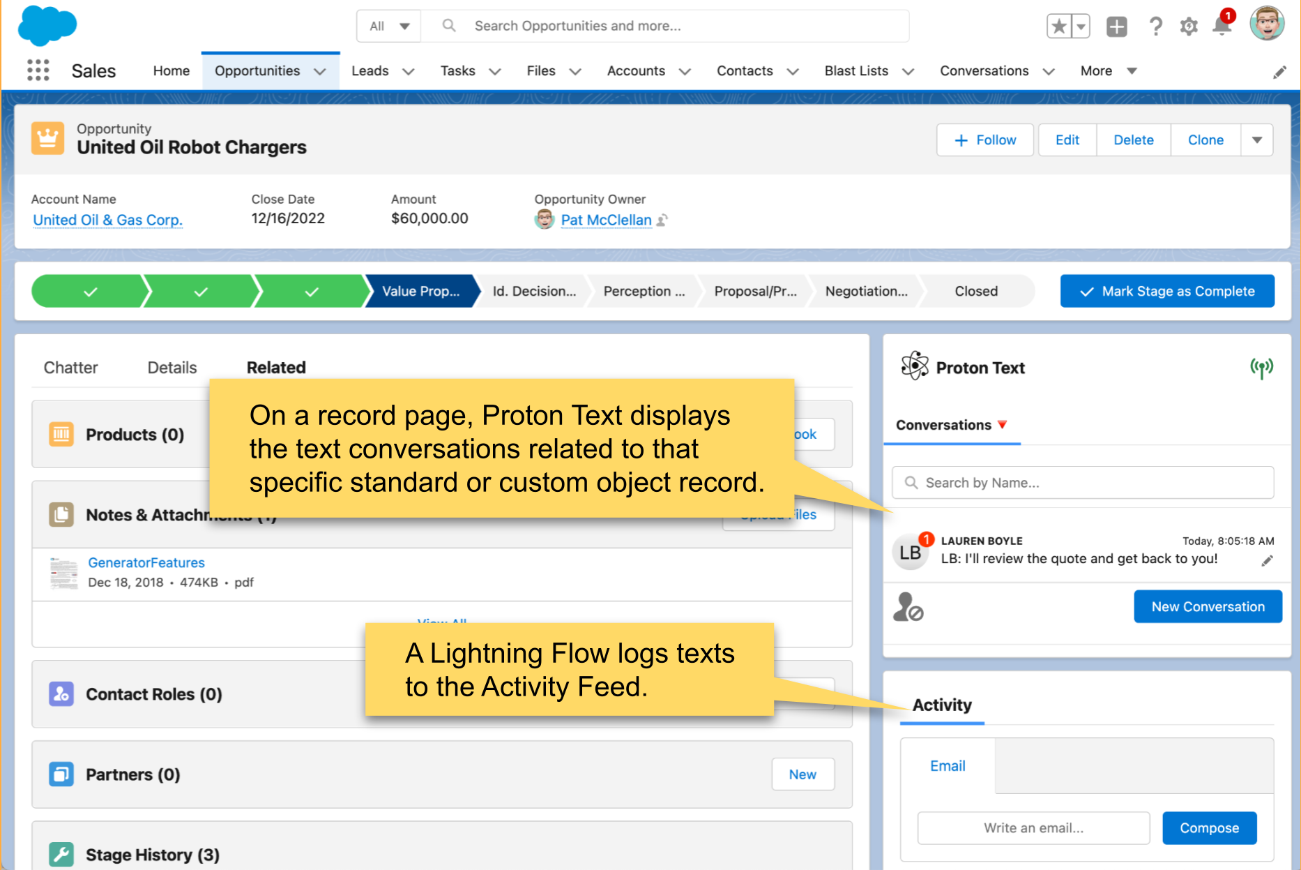 proton text knows where it is and puts the right information at your ...