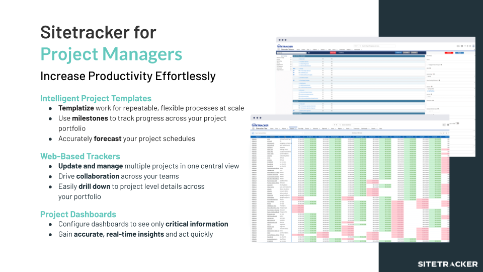 easily track and scale a high volume of projects