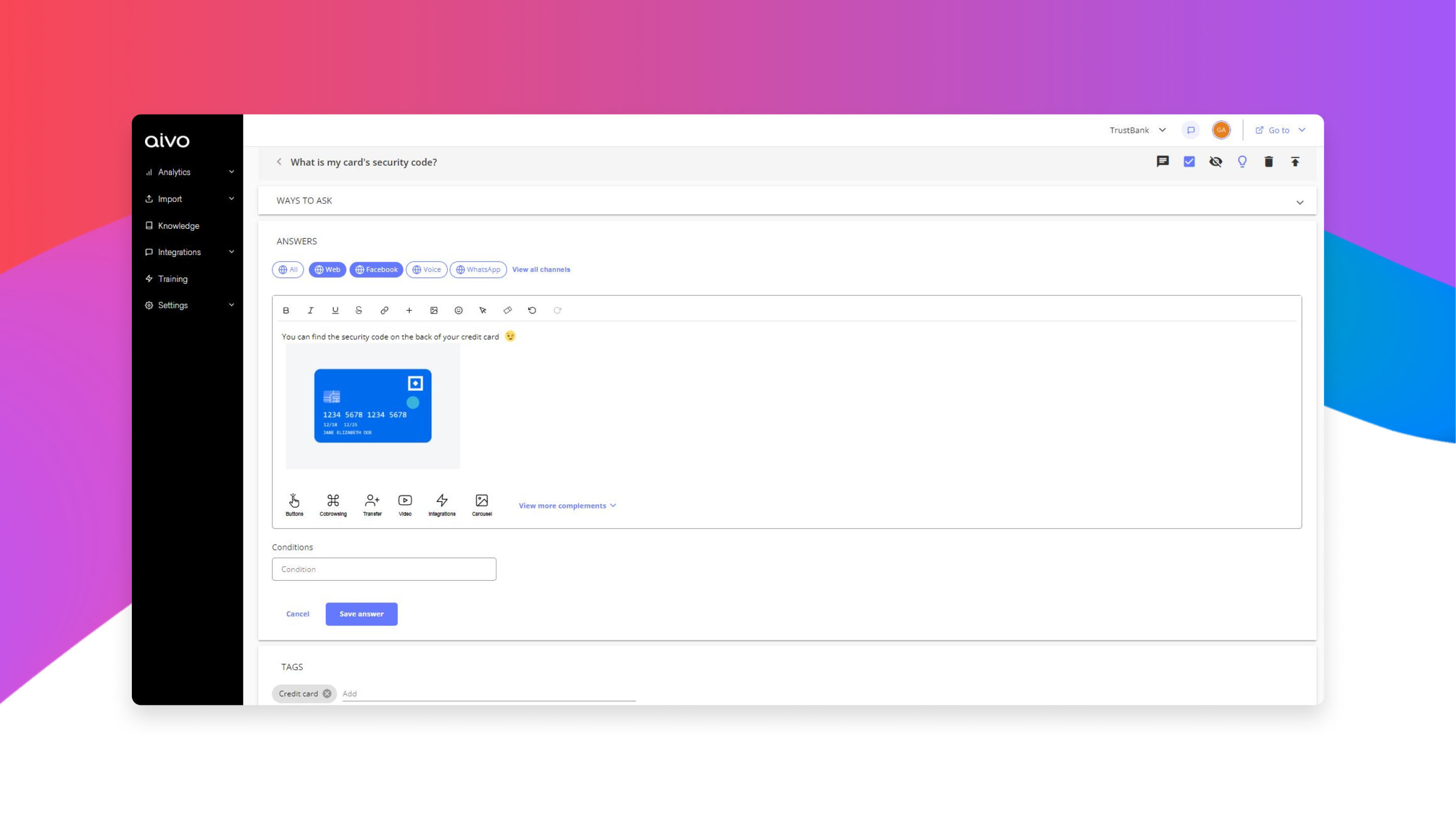 no code experience management aivo
