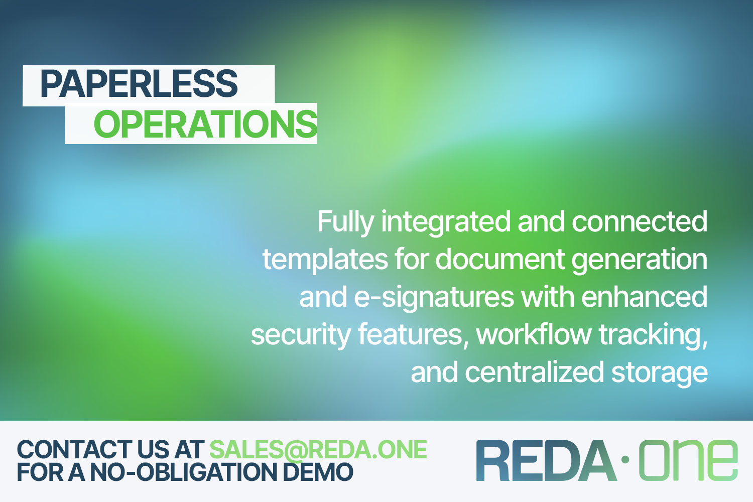 achieve 100 % native connected and automated paperless operations