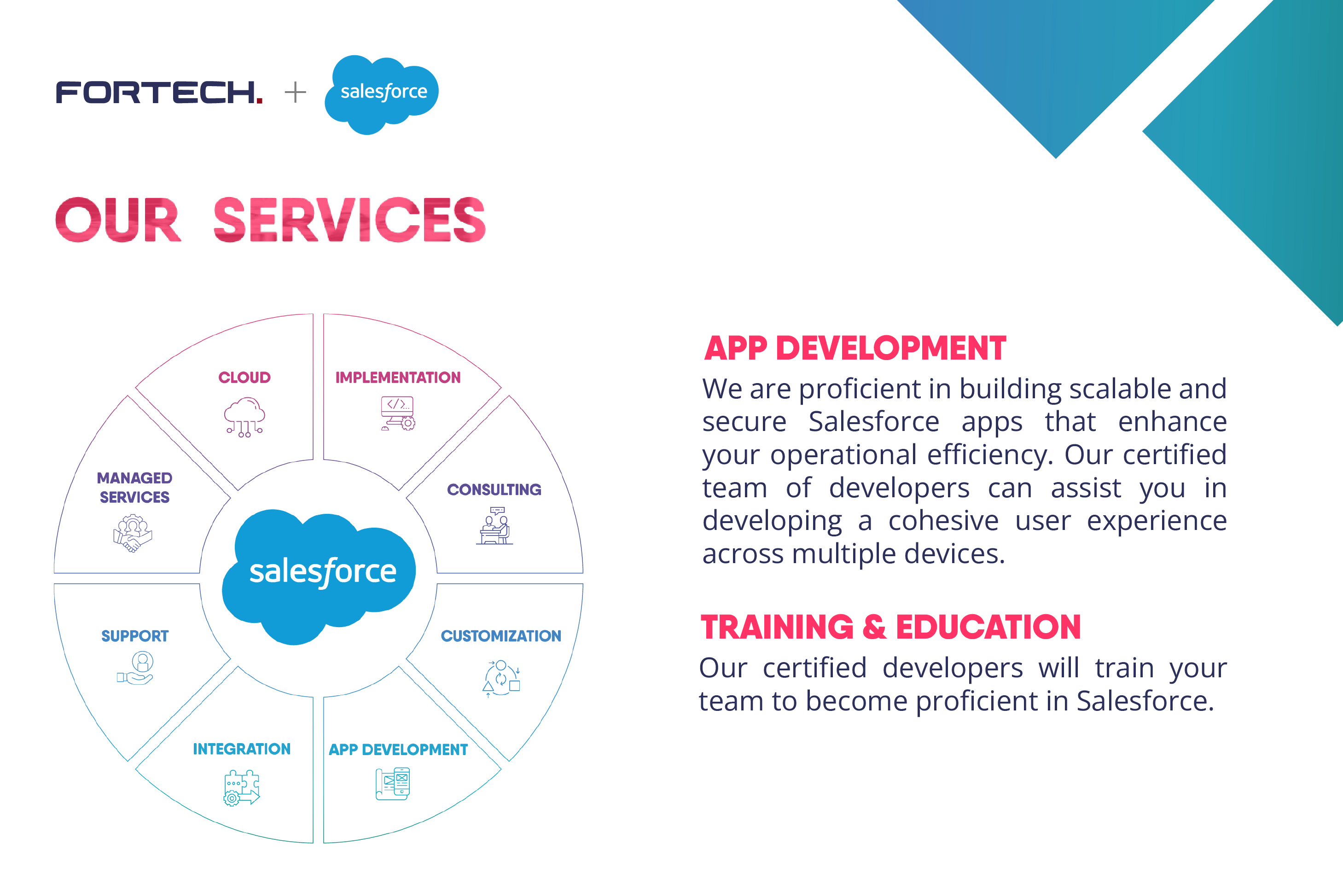 digital transformation enabler fortech combines the power of salesforce with its cross industry ...