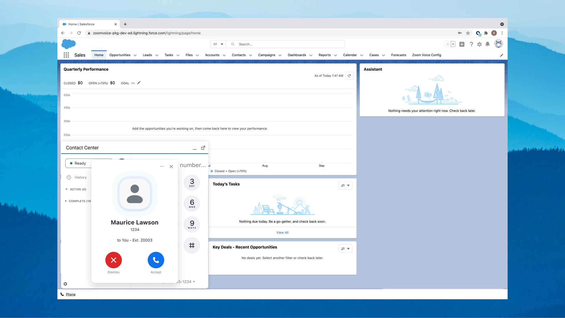 incoming voice engagement