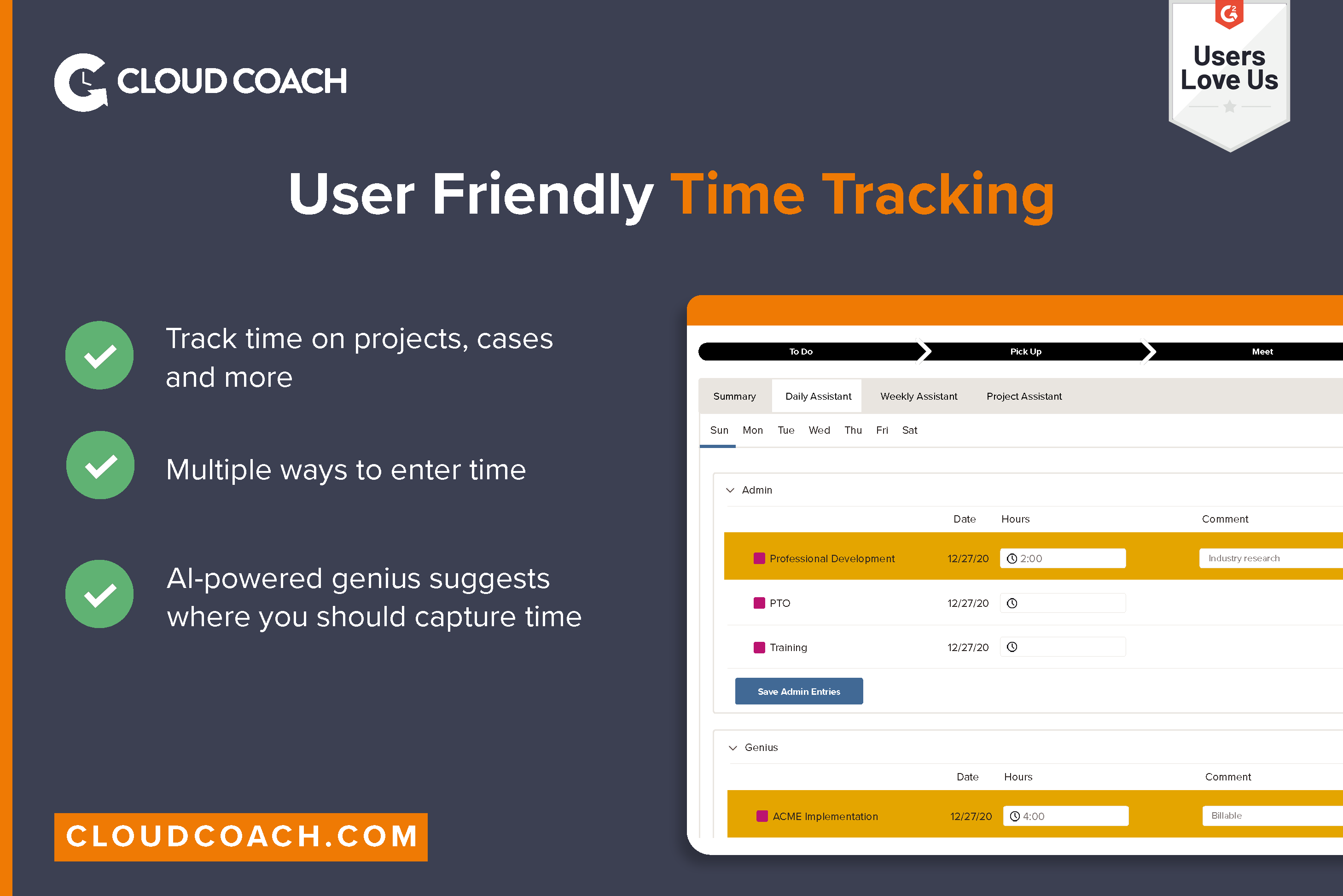 simple project time tracking