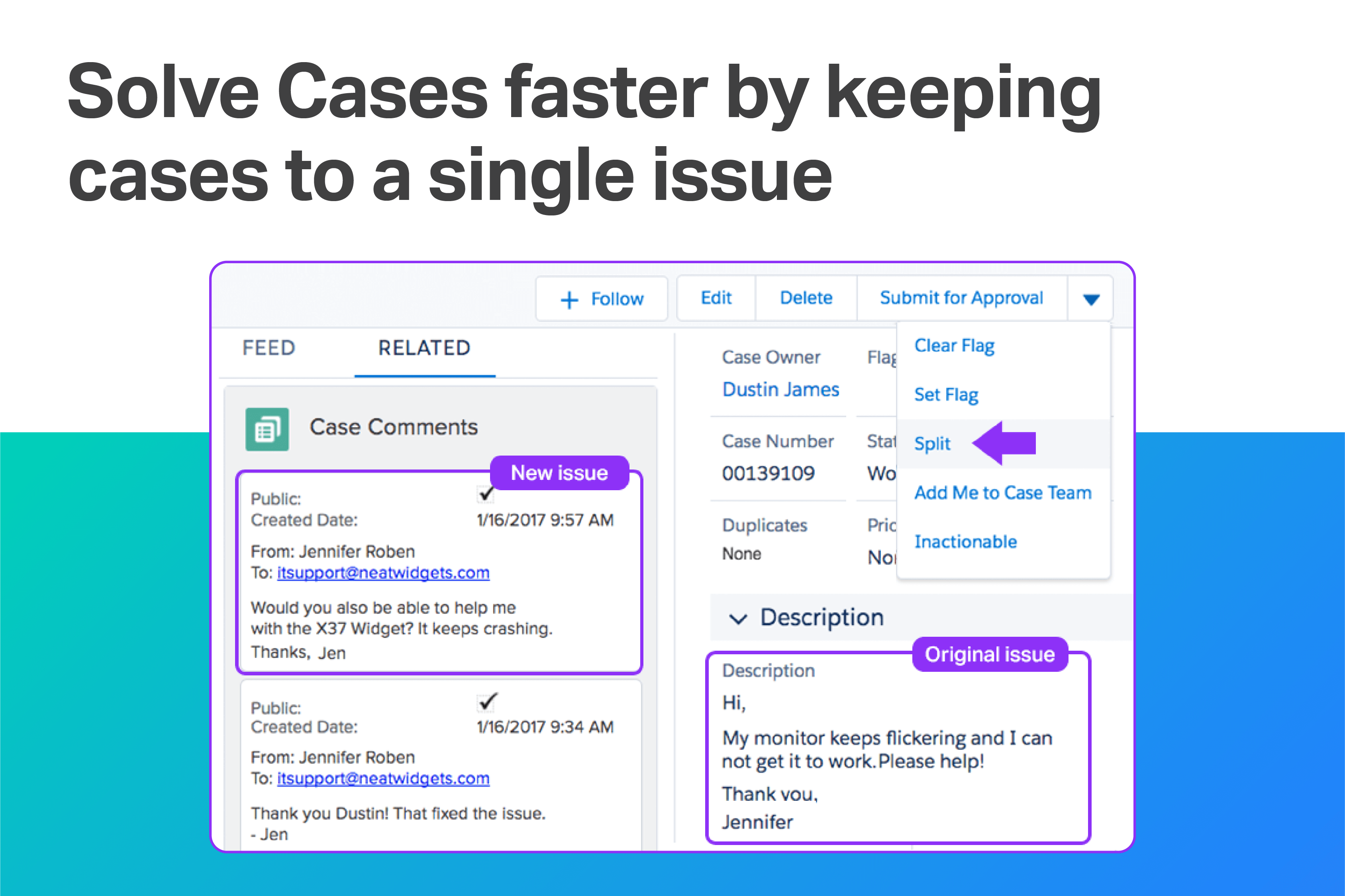 Case Split: Resolve Cases Efficiently