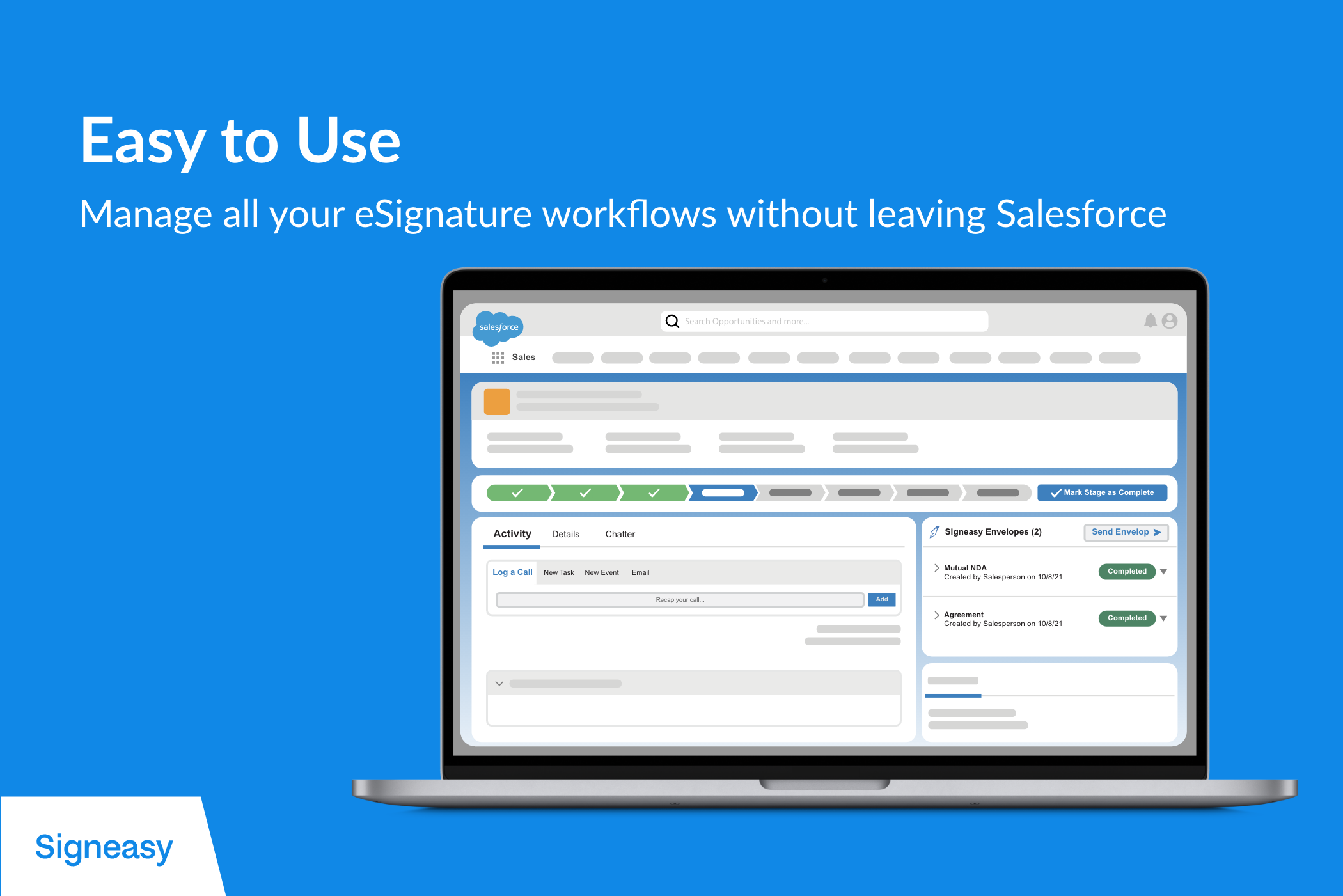 signeasy for salesforce easy esignatures for high growth sales teams