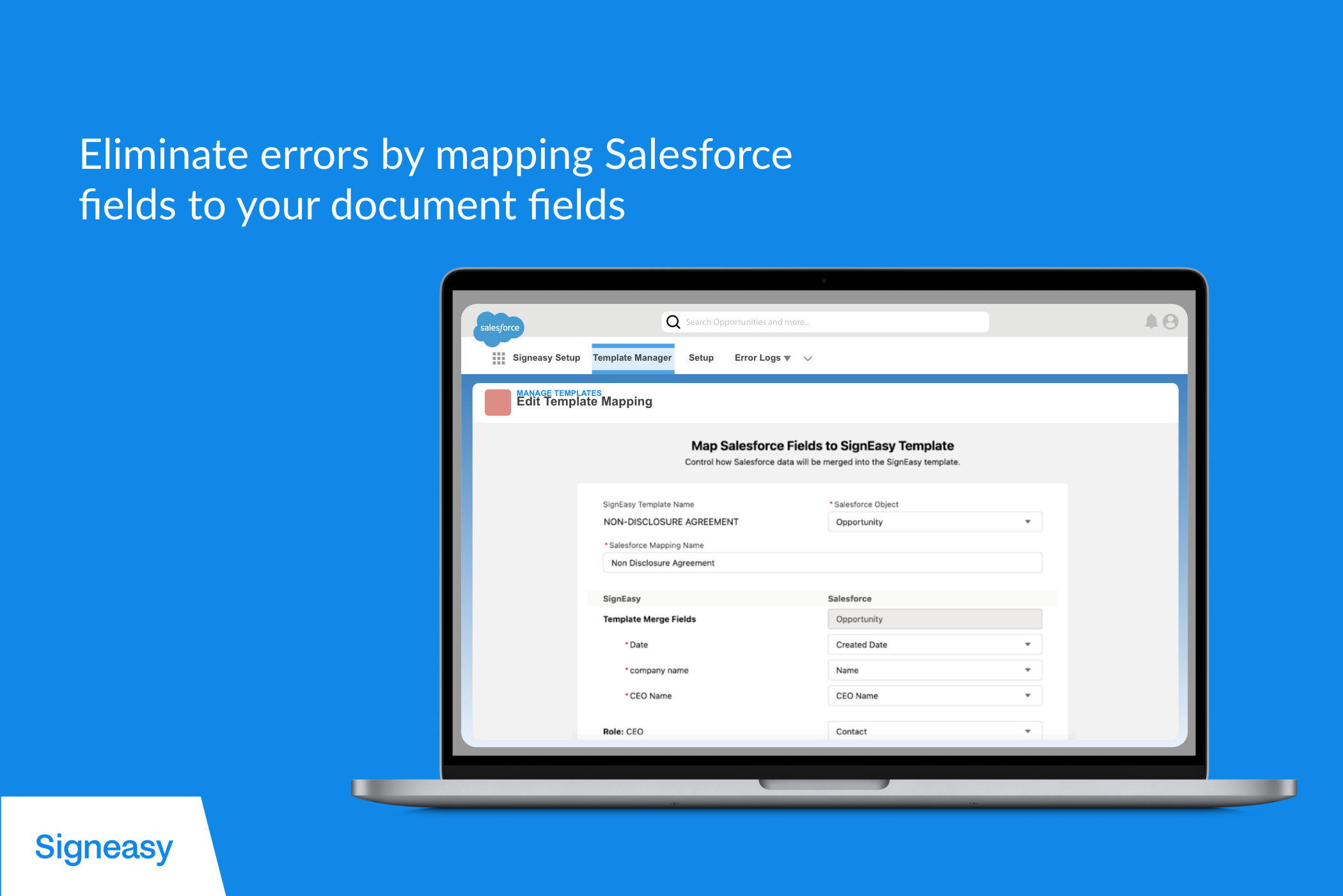 signeasy for salesforce easy esignatures for high growth sales teams
