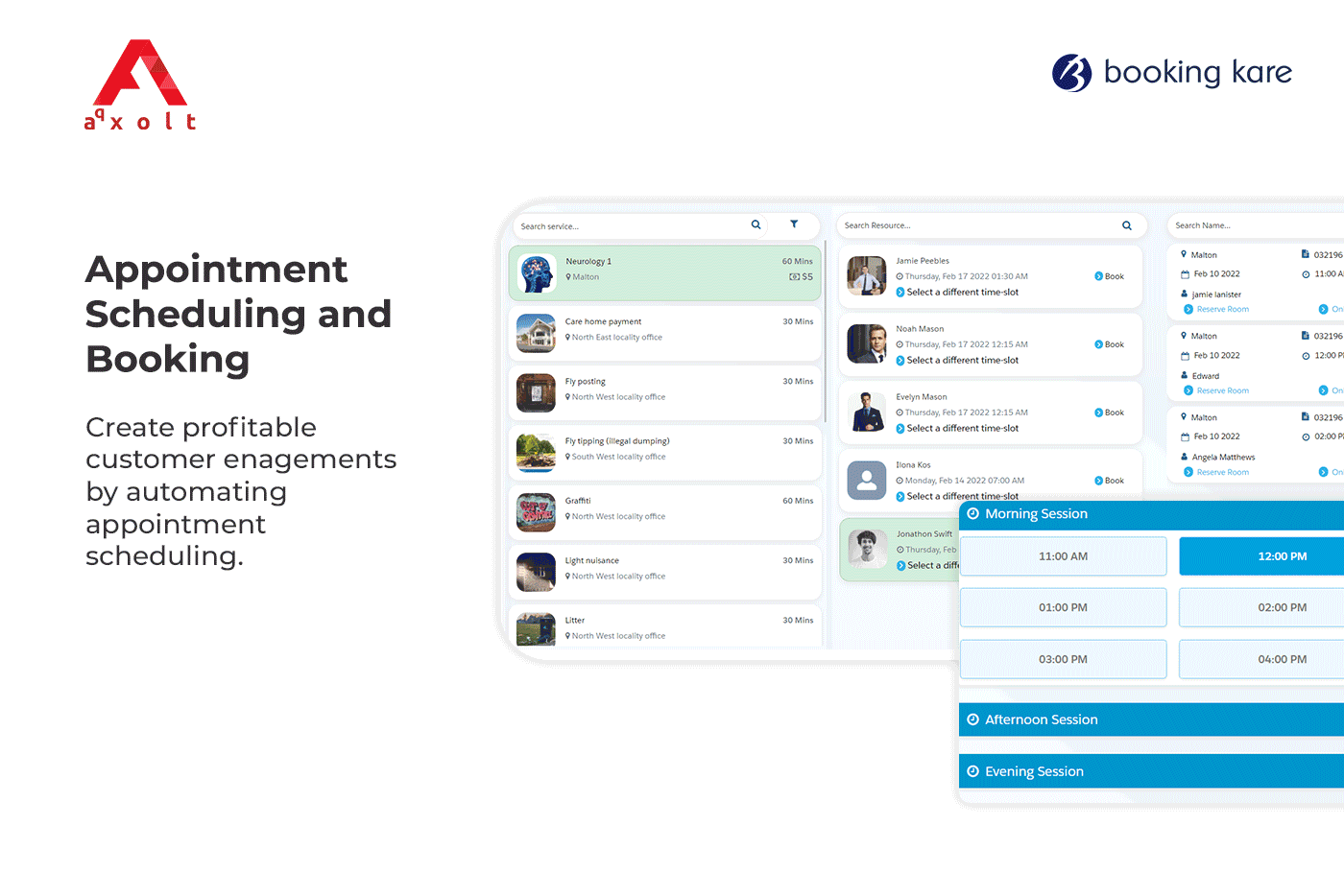 appointment scheduling and booking