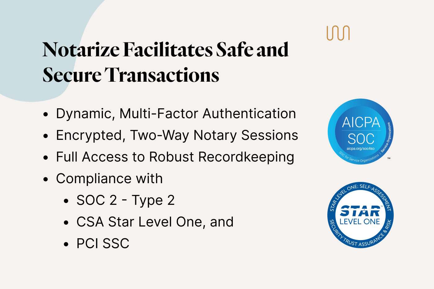 safe and secure notarizations through notarize
