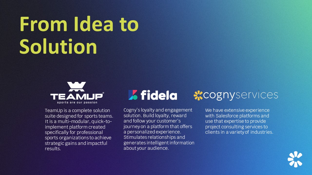 from idea to solution